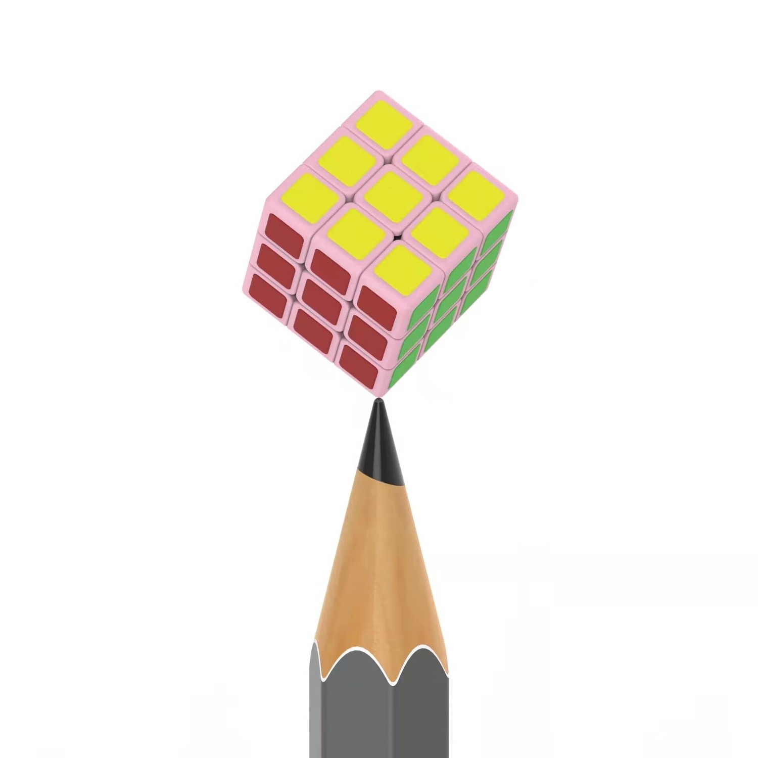 Cuberspeed Smallest Cube lab Mini 3x3 1.0cm Pink Speed Cube Mini 3x3 ...