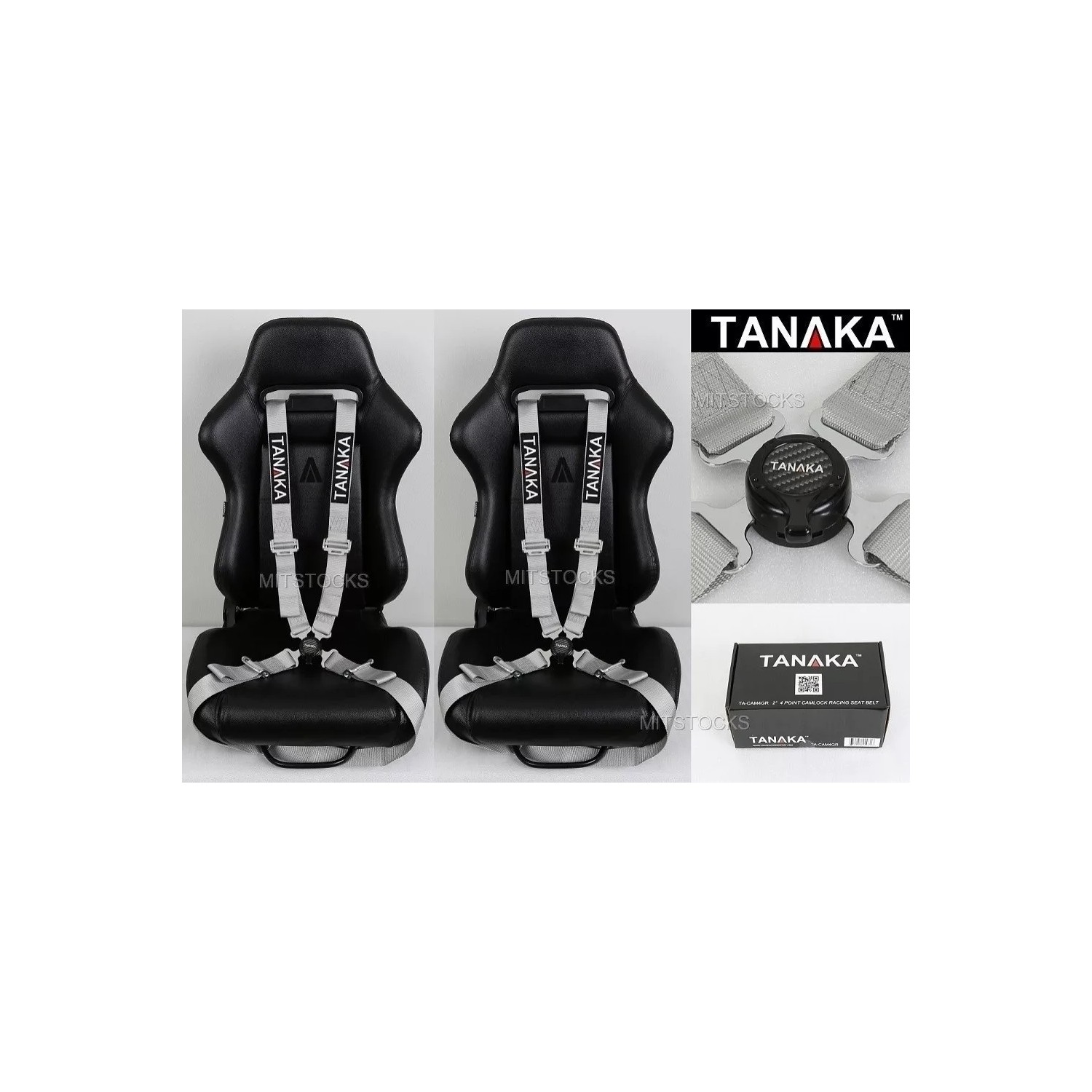 Tanaka 2X TANAKA UNIVERSAL GRAY 4 POINT CAMLOCK QUICK RELEASE RACING ...