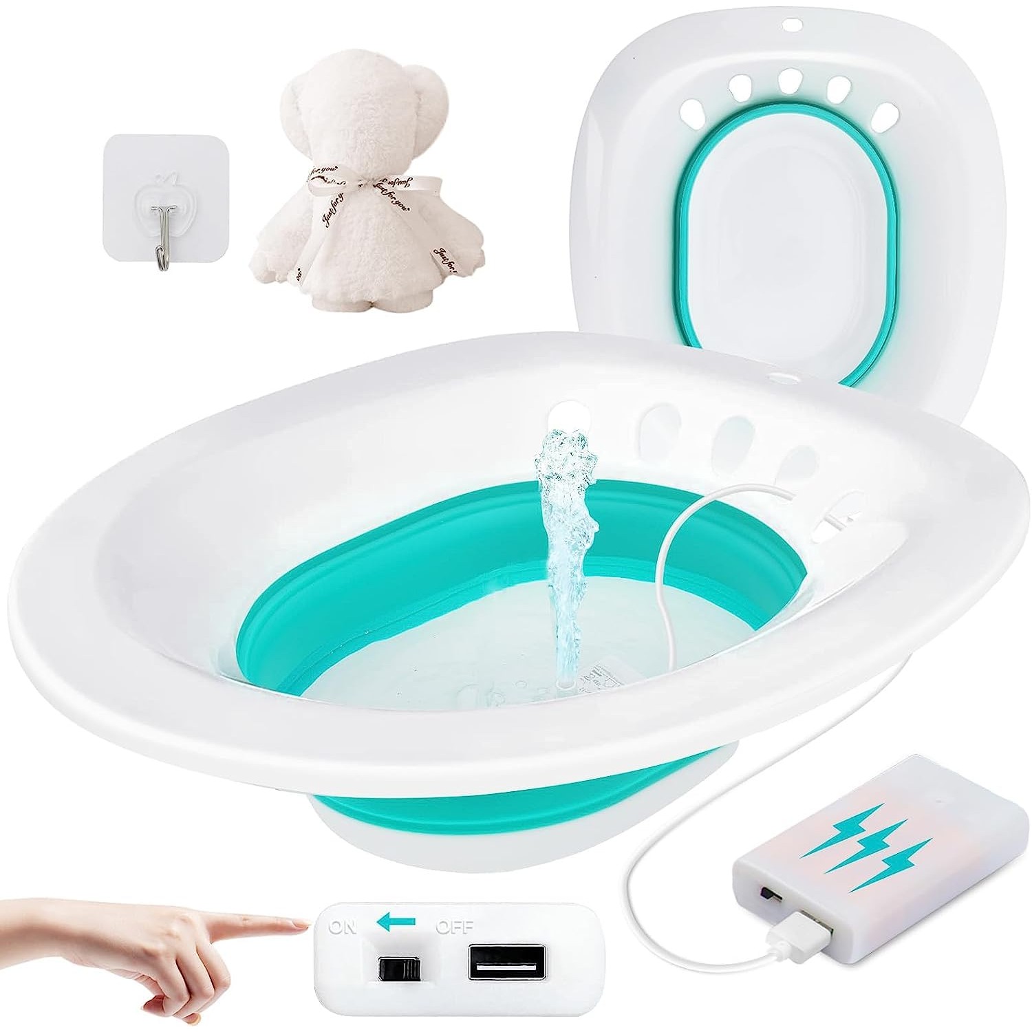 Electric Sitz Bath, Sitz Bath for Hemorrhoids, Sitz Bath for Toilet ...