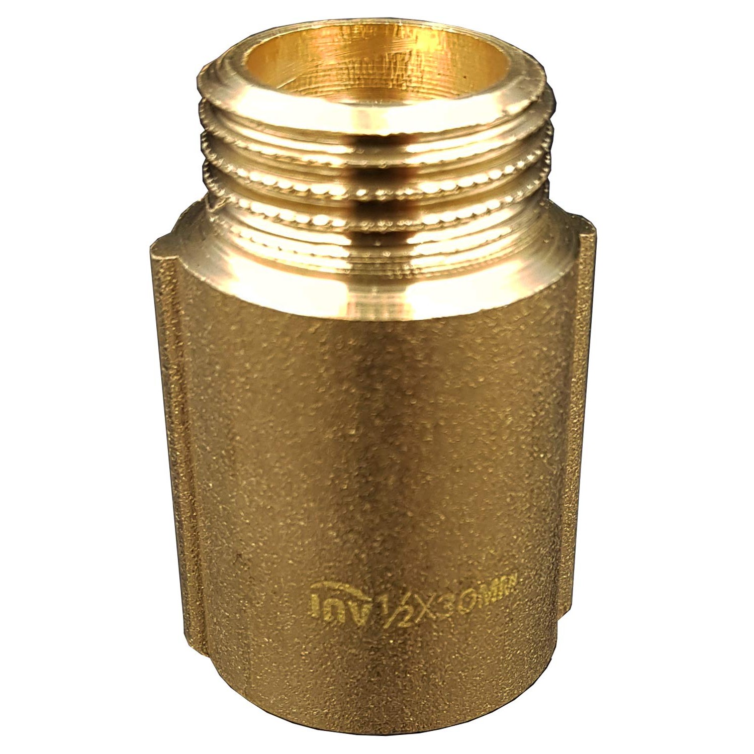 1/2" BSP (15mm) Pipe Thread Extension Female x Male Cast Iron Brass ...