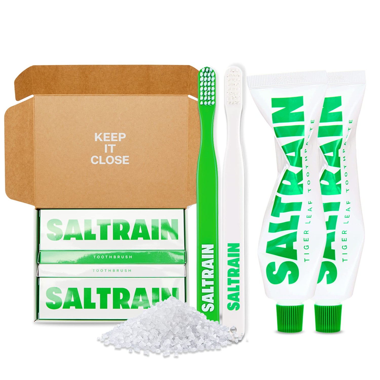 SALTRAIN Tiger Leaf Toothpaste with Centella Asiatica Extract | Natural ...