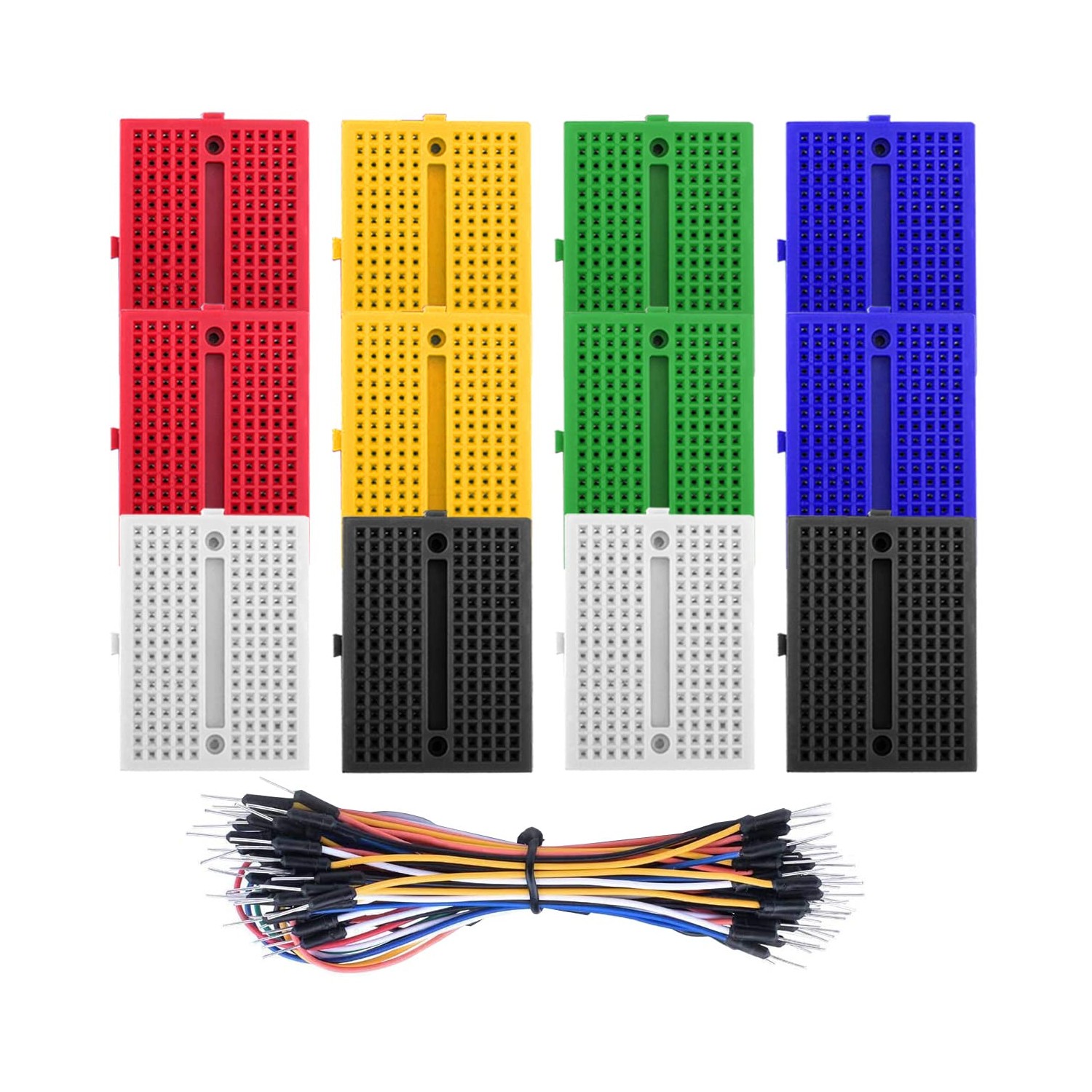 Xiatiaosann 170 Holes Mini Breadboard Laboratory Board Power Rail for ...