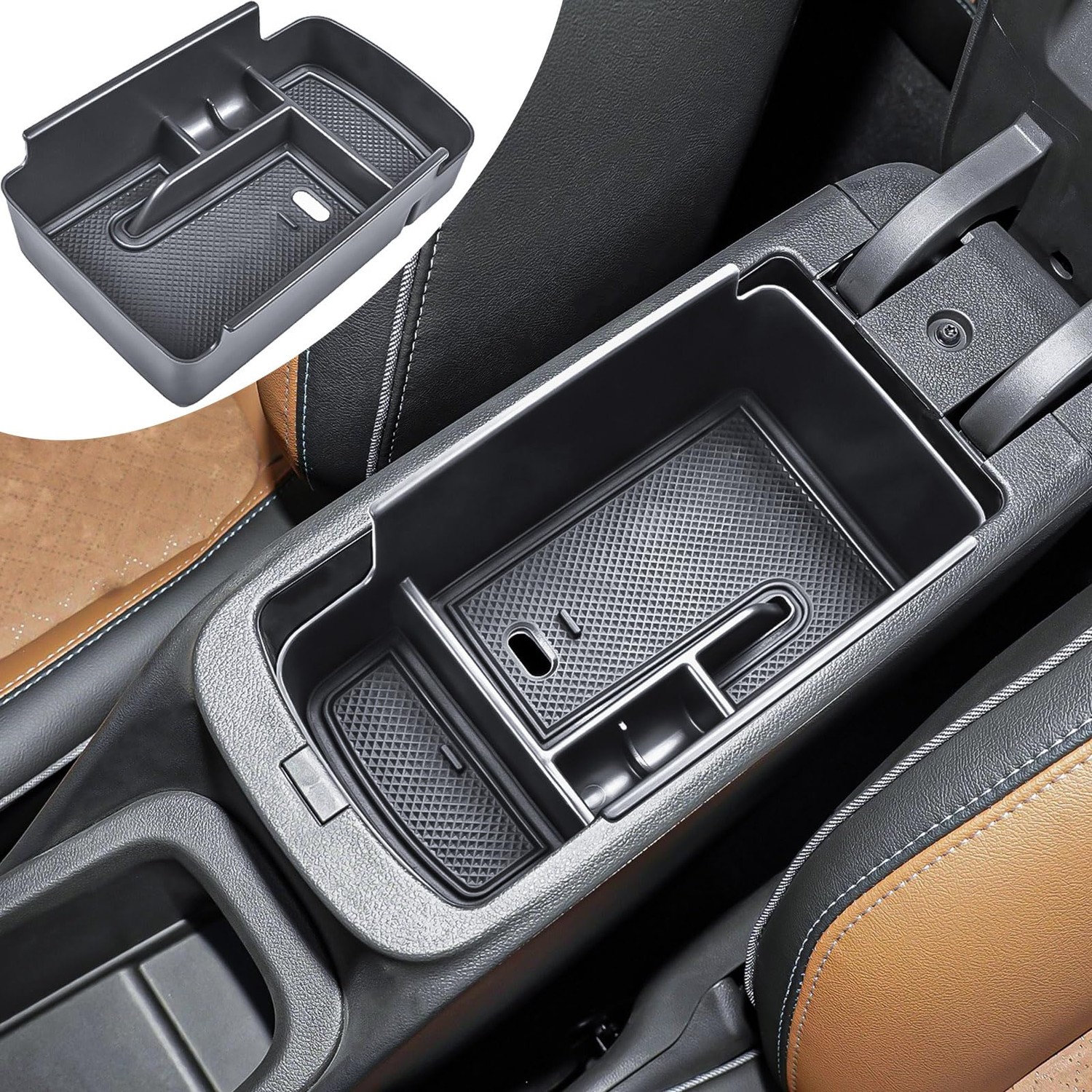 RUNROAD Center Console Organizer Tray Compatible with 2024 2025 Chevy ...