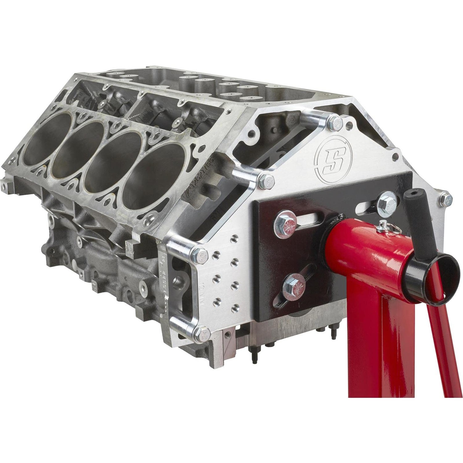 Heavy-Duty Billet Aluminum Engine Stand Adapter Plate for Chevy LS, SBC ...