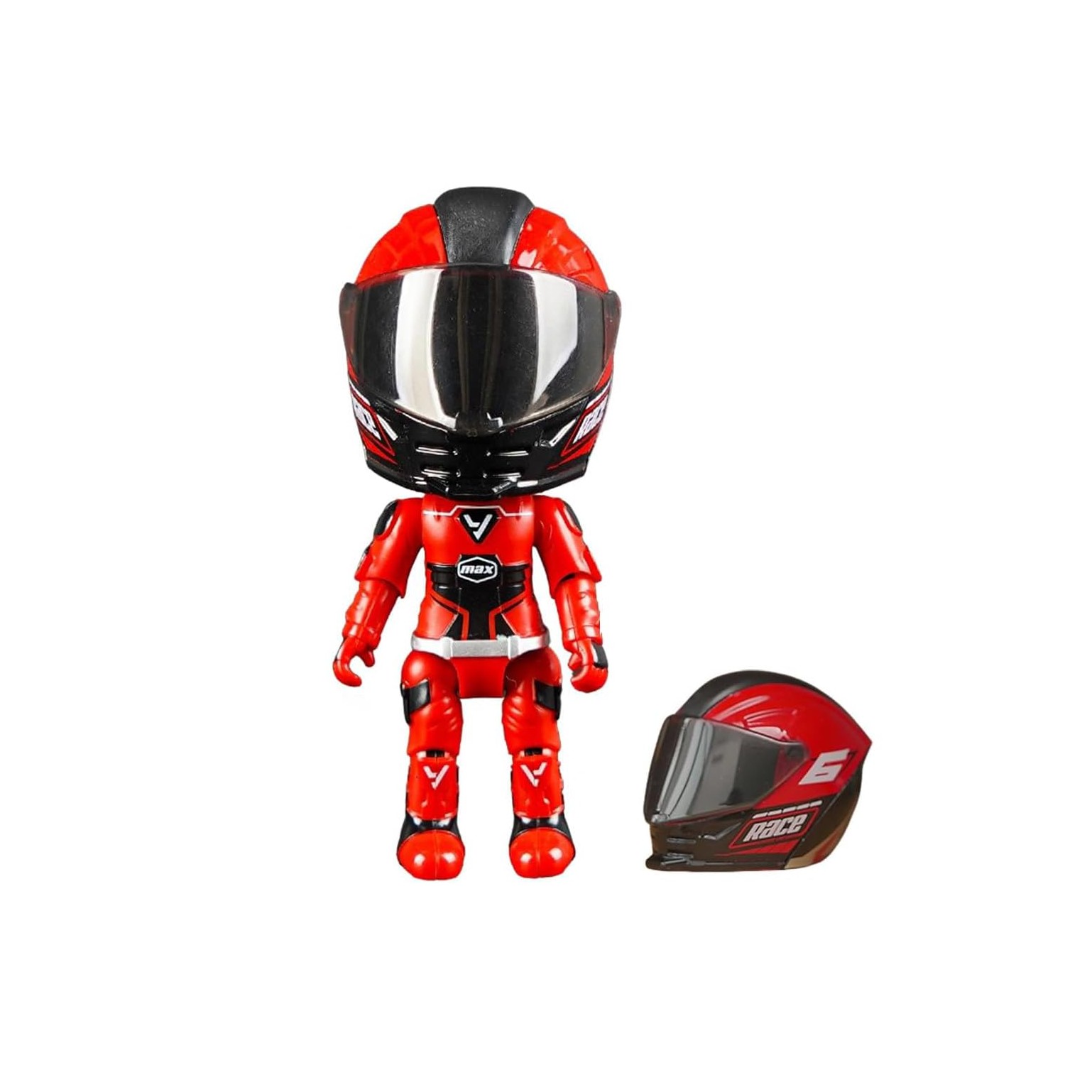 YGCHEN Motorcyclist Figures Transform Toy Motorcycle Helmets Deformed ...