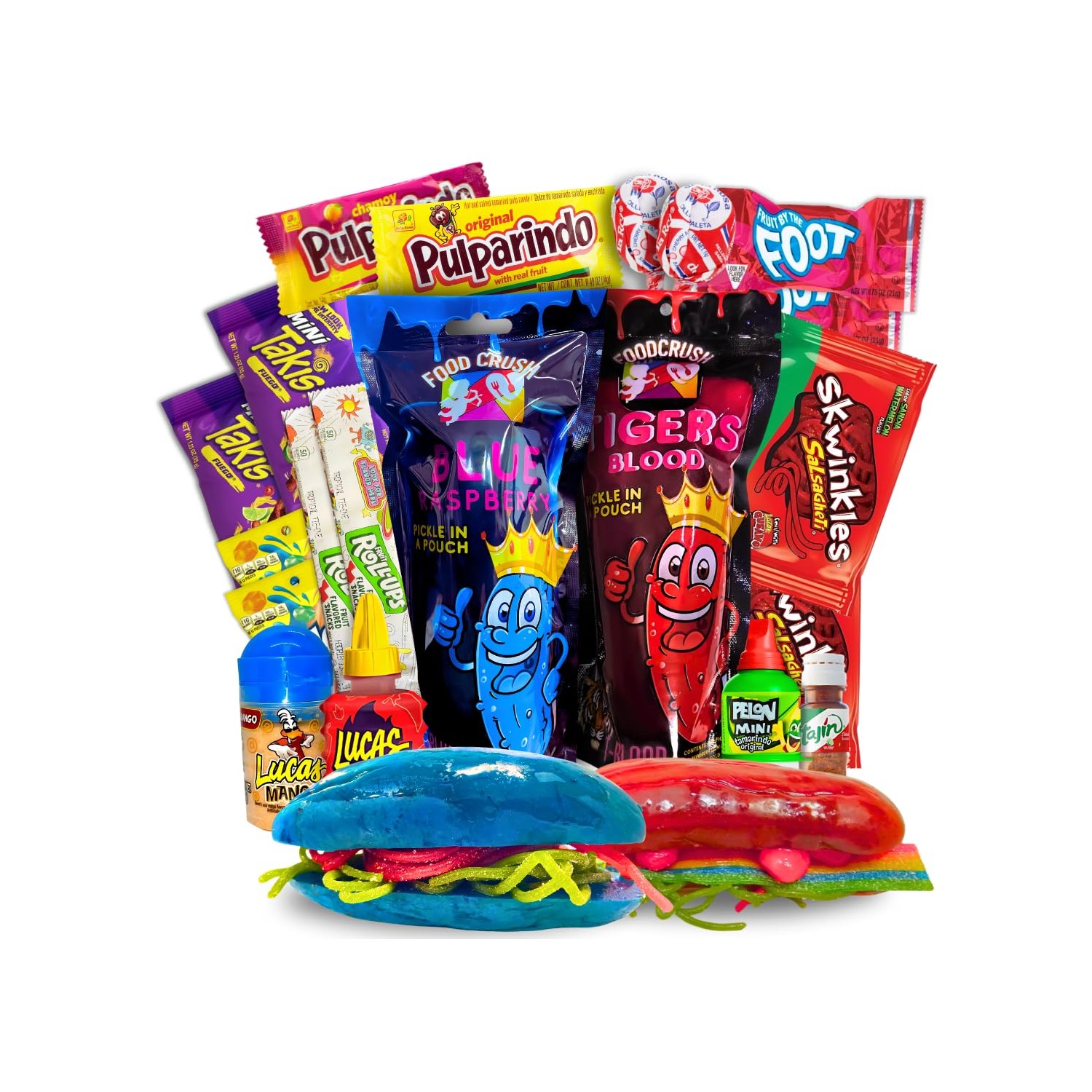 Tigers Blood Pickle Kit With Blue Raspberry Pickle with Takis, Fruit ...