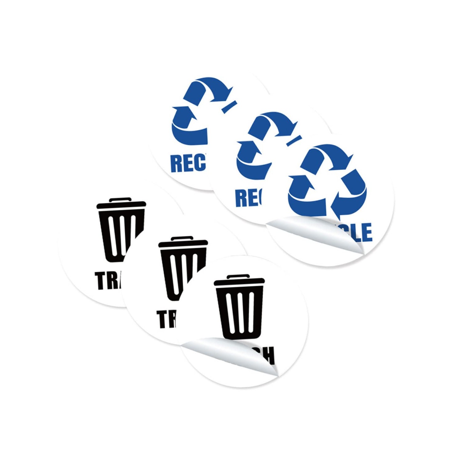 Operitacx Bin Stickers Numbers for Trash Garbage Can Sticker of Waste ...