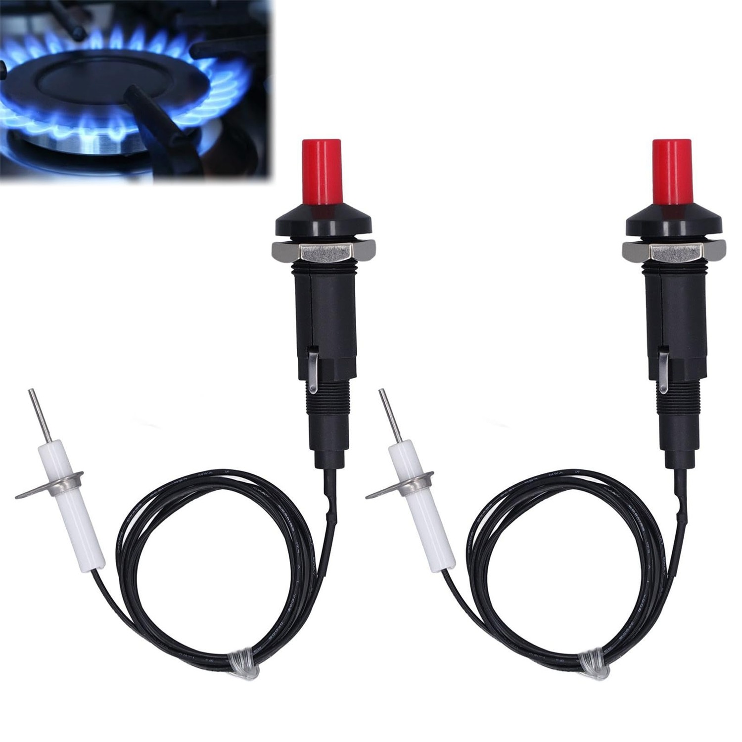 Push Button Piezo Igniter, Push Button Piezo Igniter, Pack of 2 Piezo ...