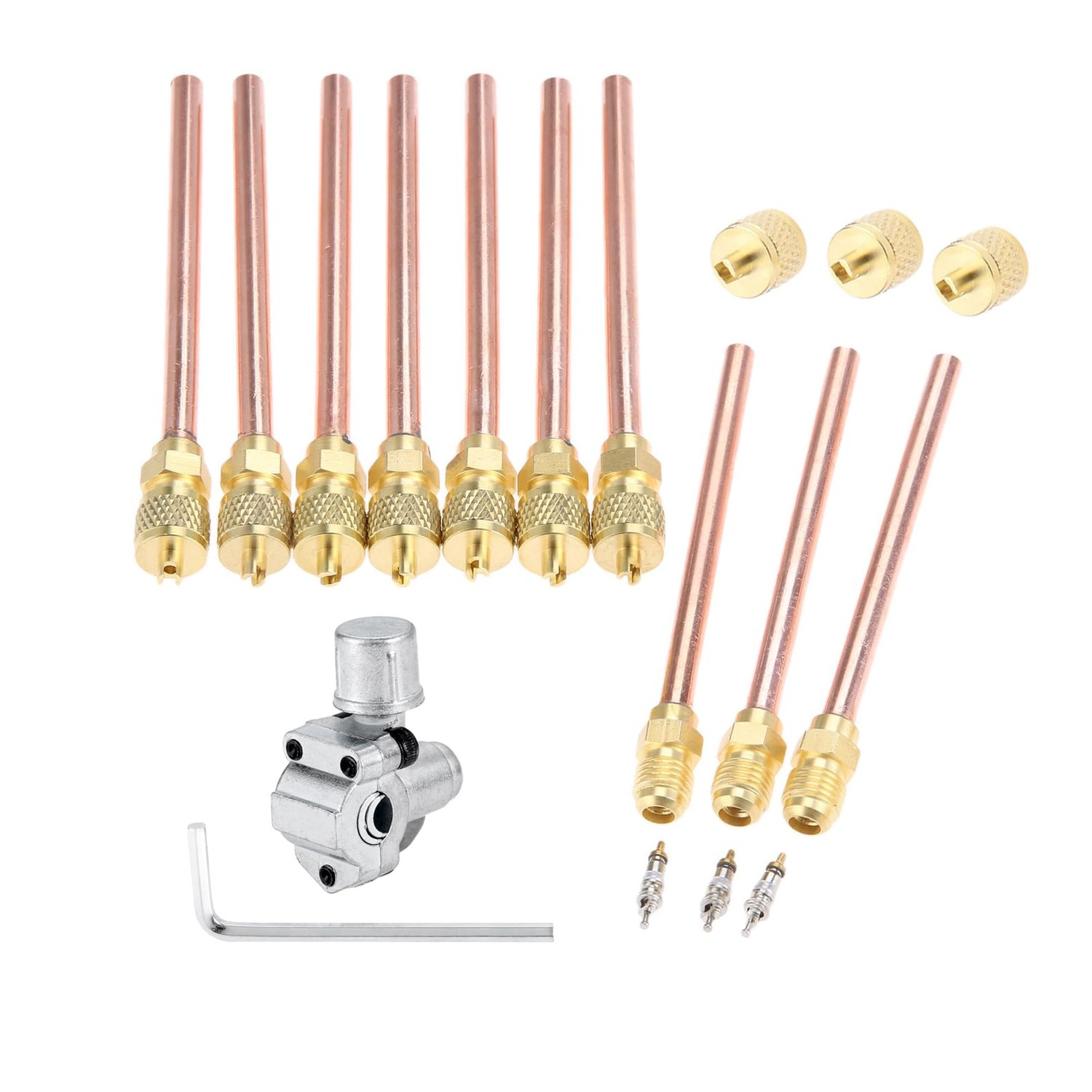 Mtsooning Bullet Piercing Valve Kit, 10 PCS 1/4 "SAE x 1/4" O.D x 4 ...