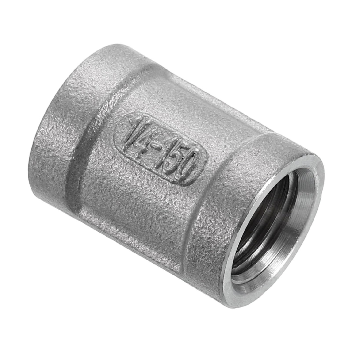 sourcing map NPT 1/4"x1" 304 Stainless Steel Pipe Fittings, Coupling ...
