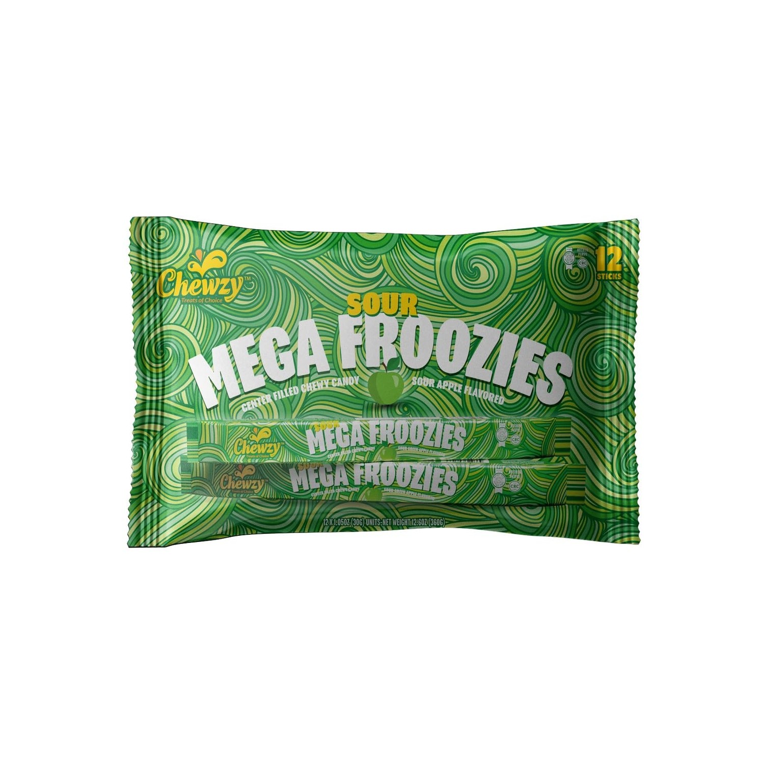 Chewzy - Mega Froozies - Center Filled Chewy Candy - Kosher Certified ...