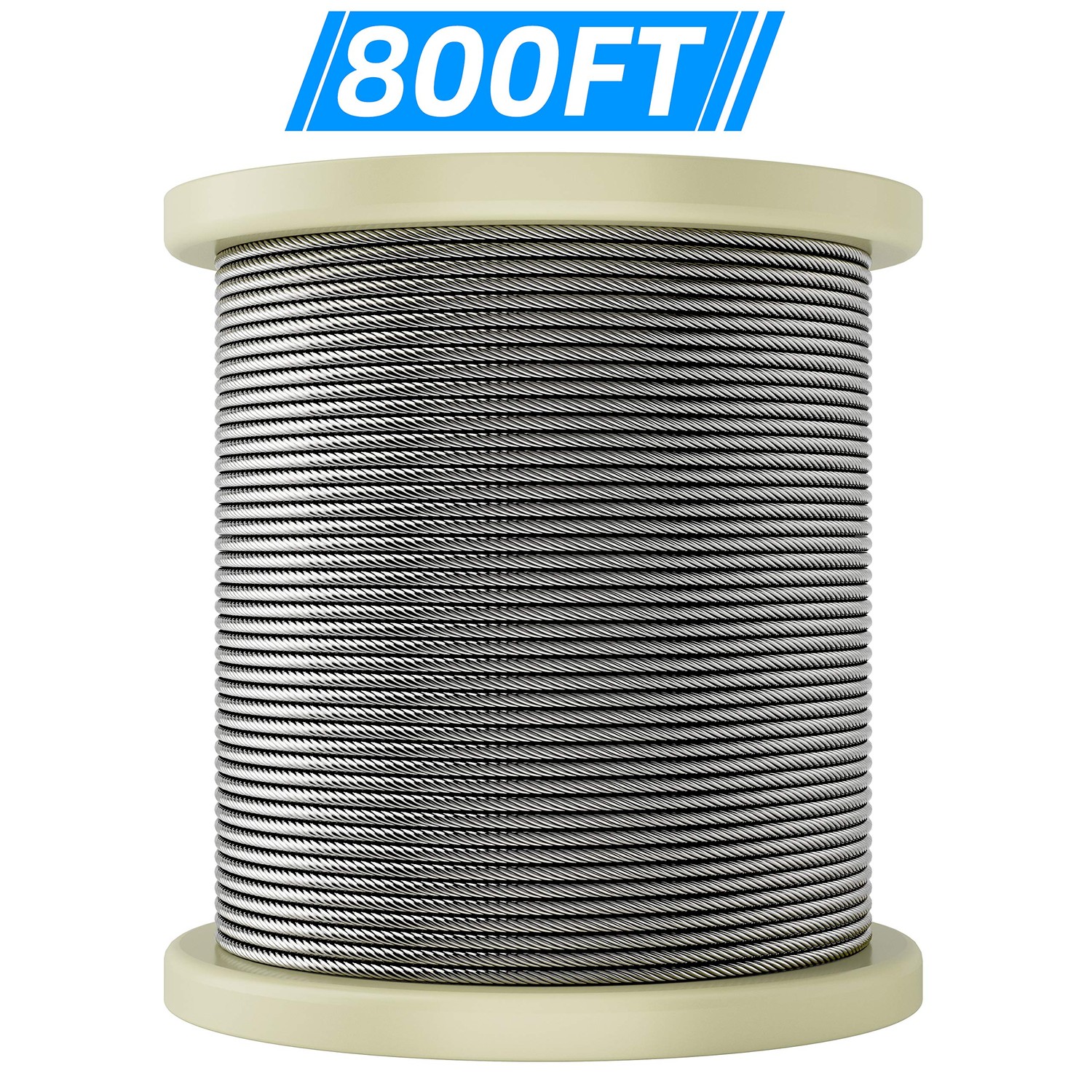 Future Way 1/8 Inch Stainless Steel Cable, T316 Marine Grade Aircraft ...