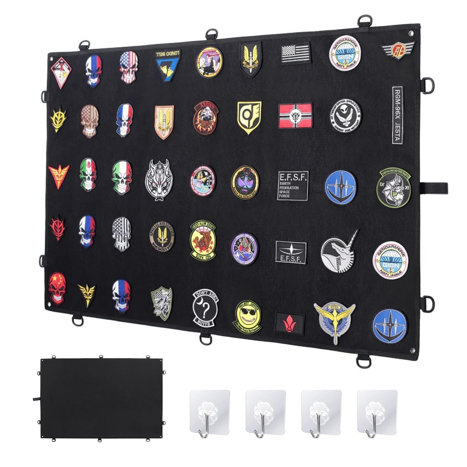 ComPDCVD 110 x 70 cm Patches Velcro Wall Velcro Mat Velcro Board ...