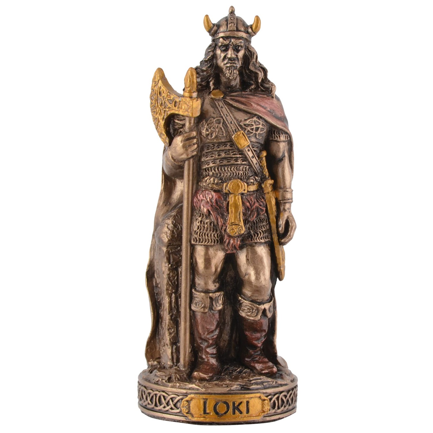 Miniature Figurine German God Loki Bronze Hand-Painted by Veronese ...