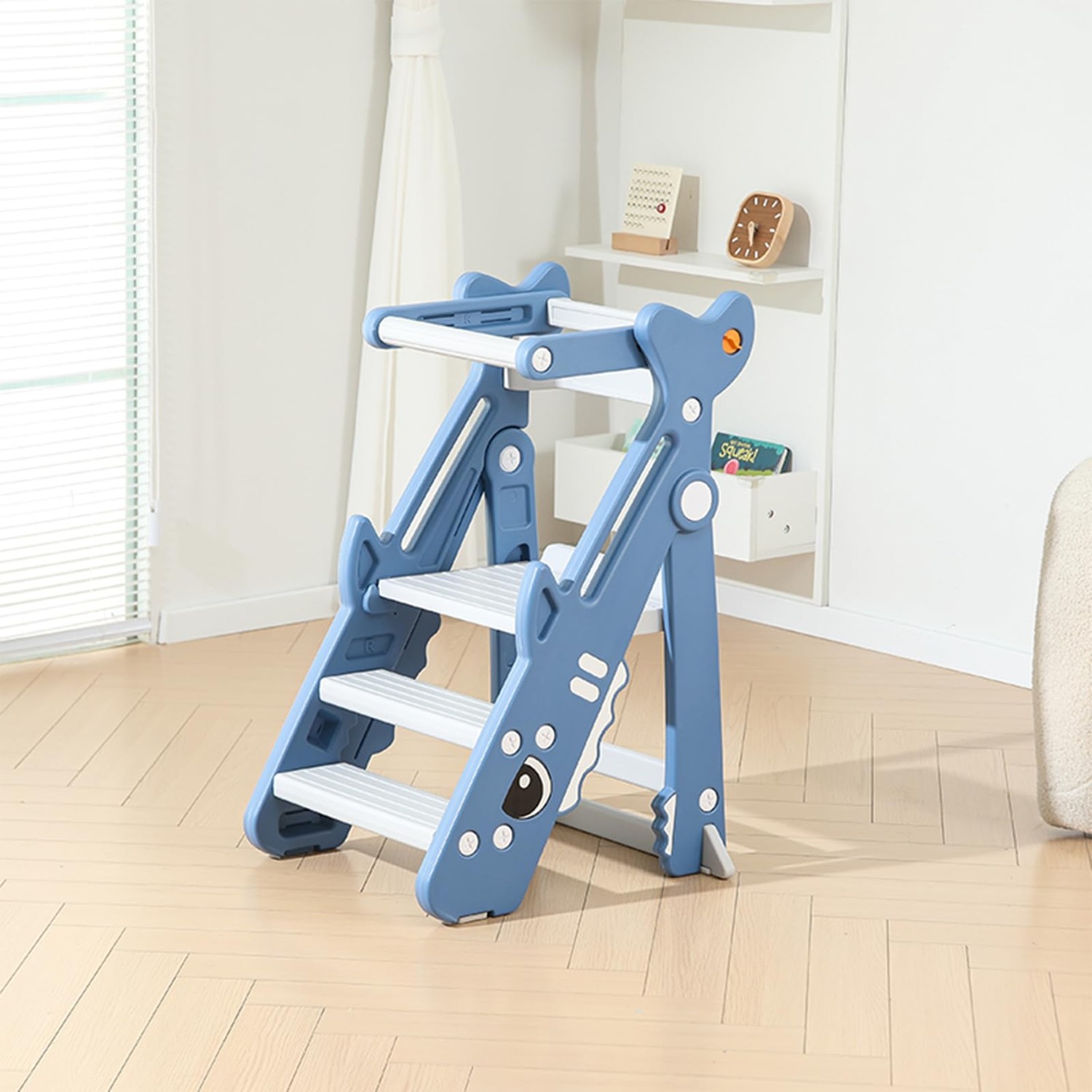Foldable Toddler Tower, Toddler Kitchen Step Stool Helper, Height ...