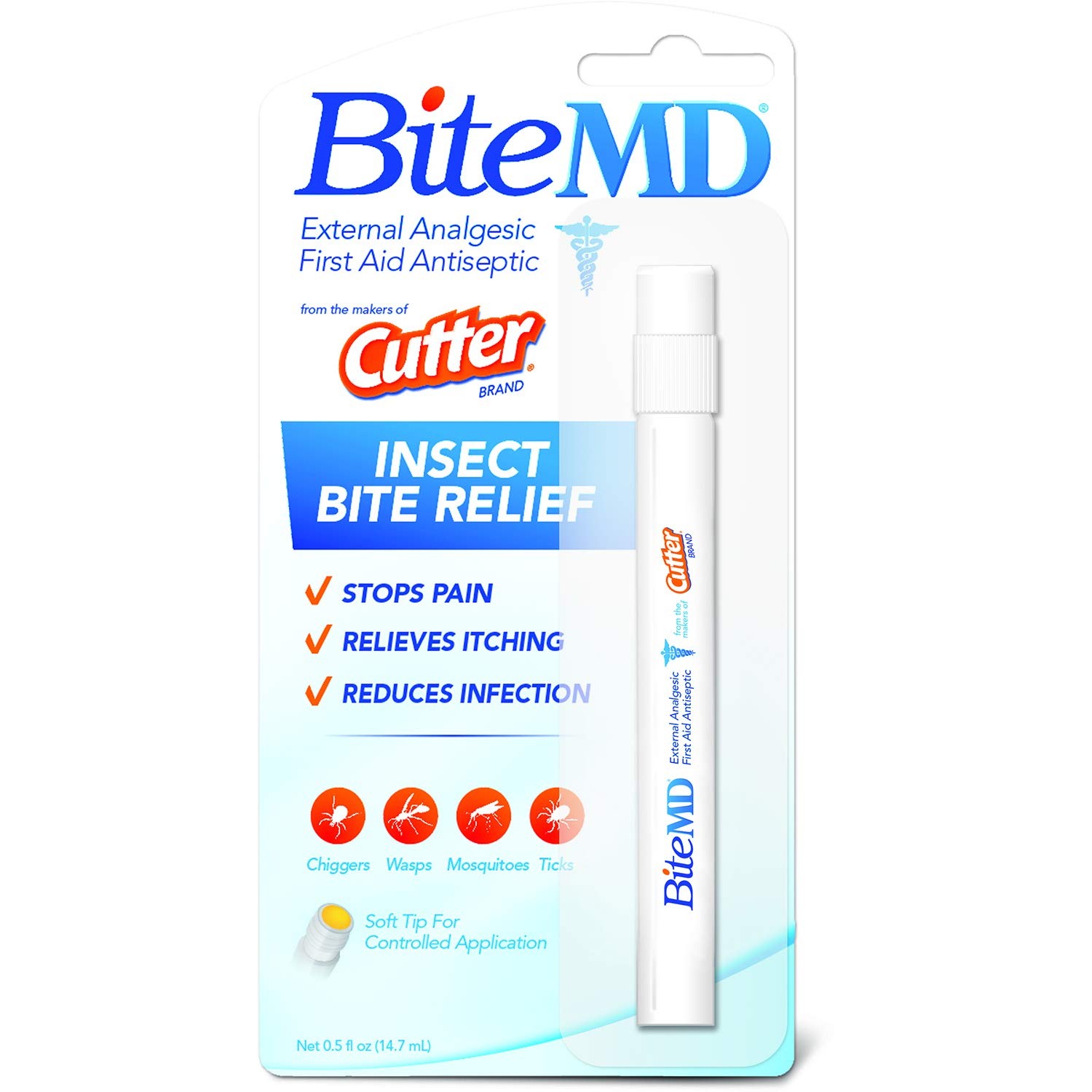 Cutter Cutter BiteMD Insect Bite Relief Stick, Analgesic And Antiseptic ...