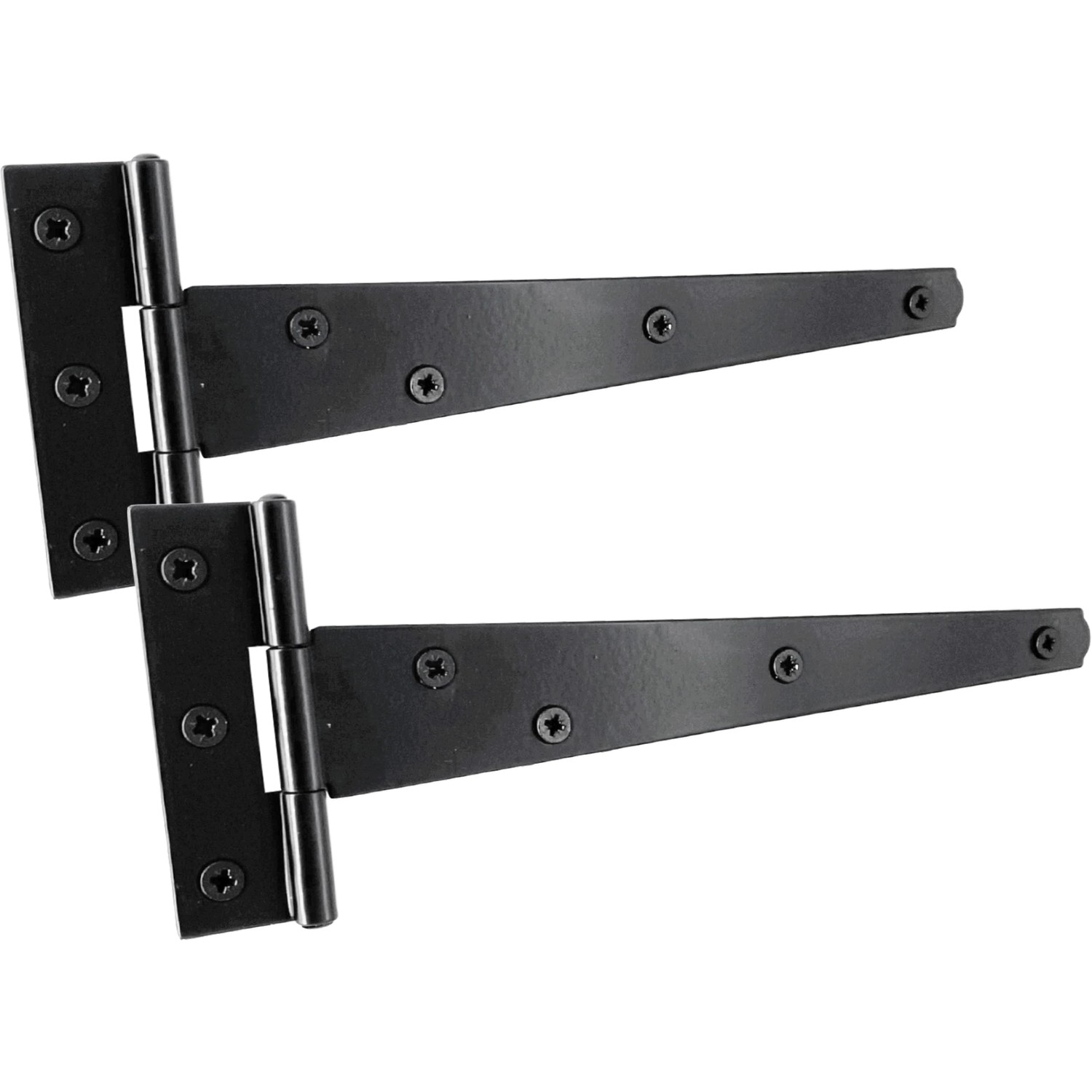 IRONTITE® 1 Pair Black T Hinges 200mm (8”), Gate Hinges for Wooden ...