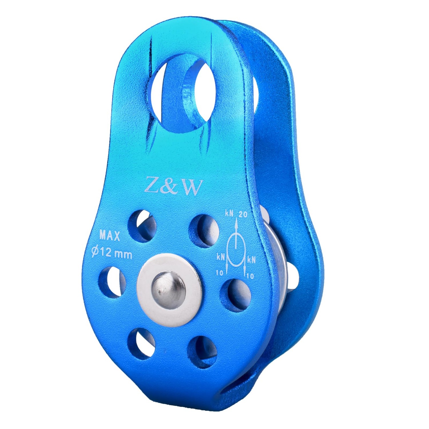 Azarxis 30kN Fixed Double Pulley Block Rope Roller Hanging Wire Towing ...