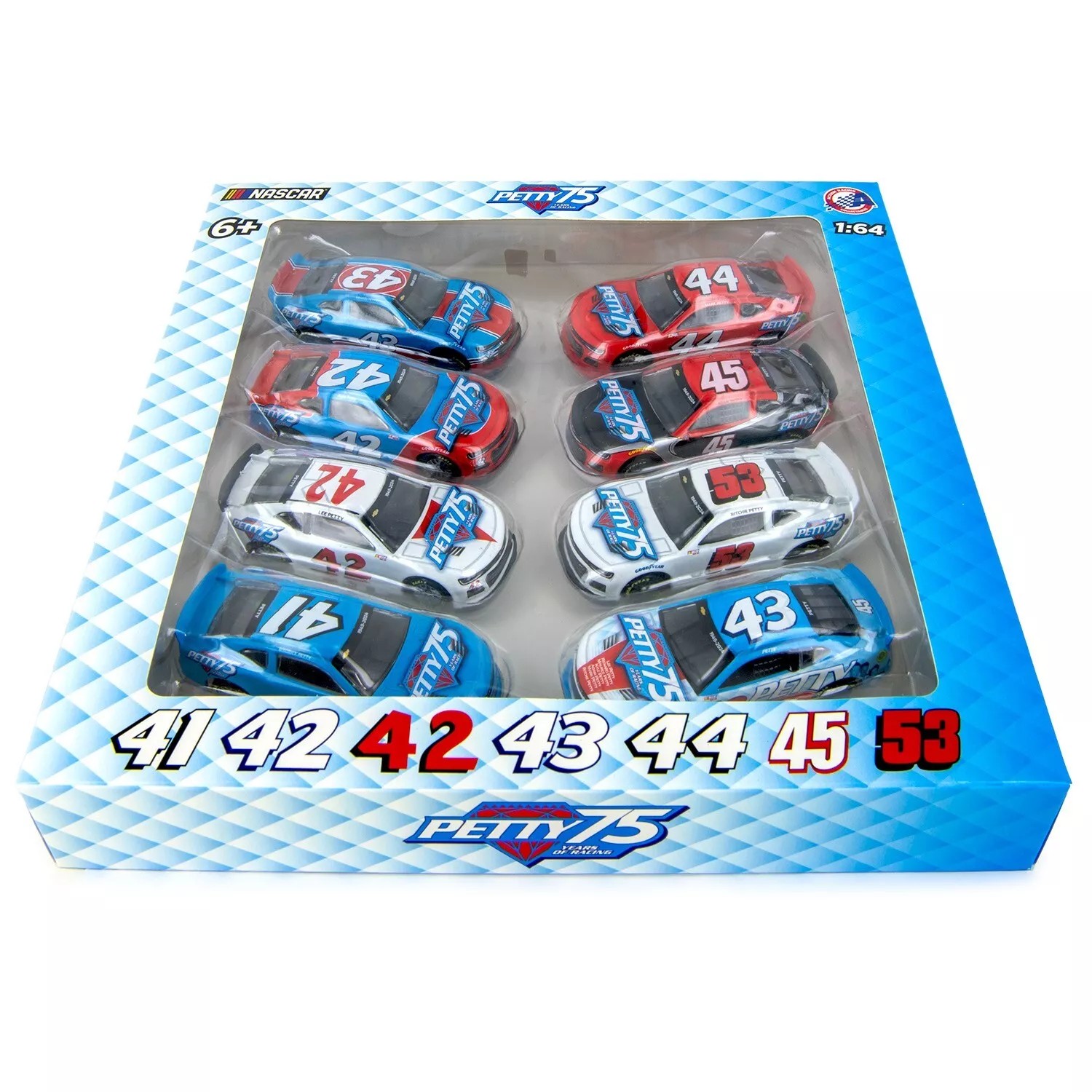 Lionel Petty Family 75 Years of Racing Paint Schemes 8-Car 1:64 Diecast ...