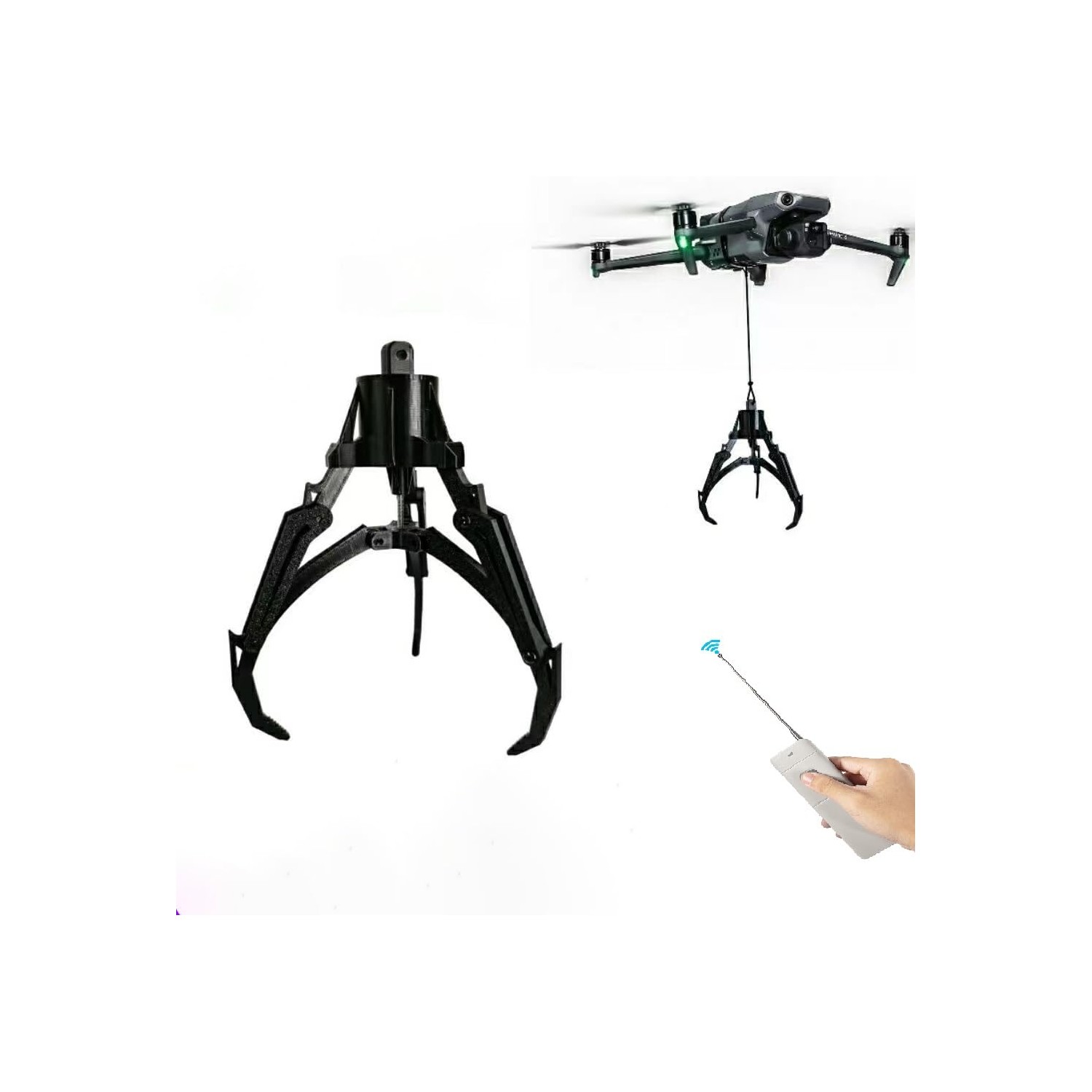 Drone remote control intelligent mechanical claw load release device ...