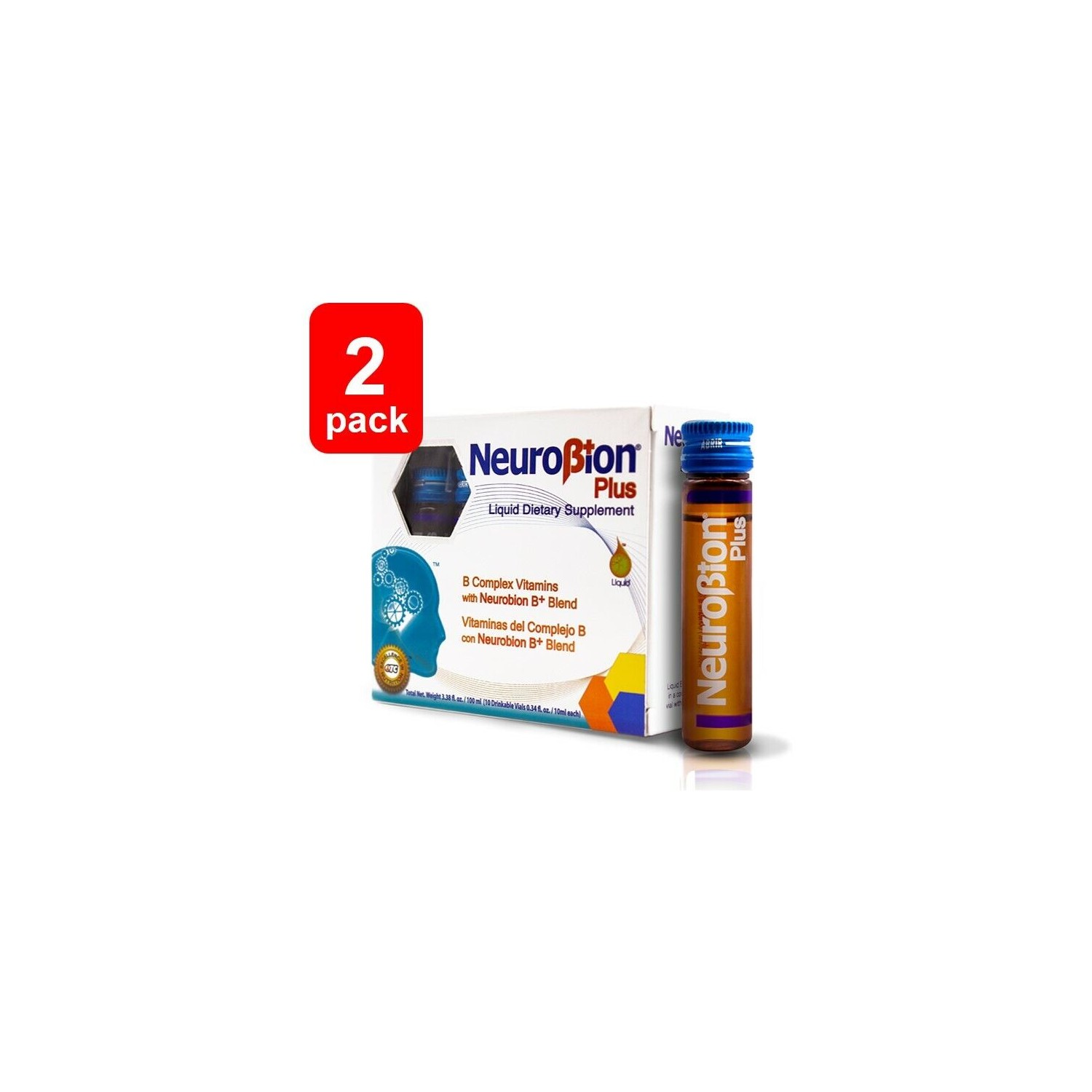 Neurobion 2 NEUROBION PLUS B COMPLEX VITAMINS 10 Drinkable Vials EA ...