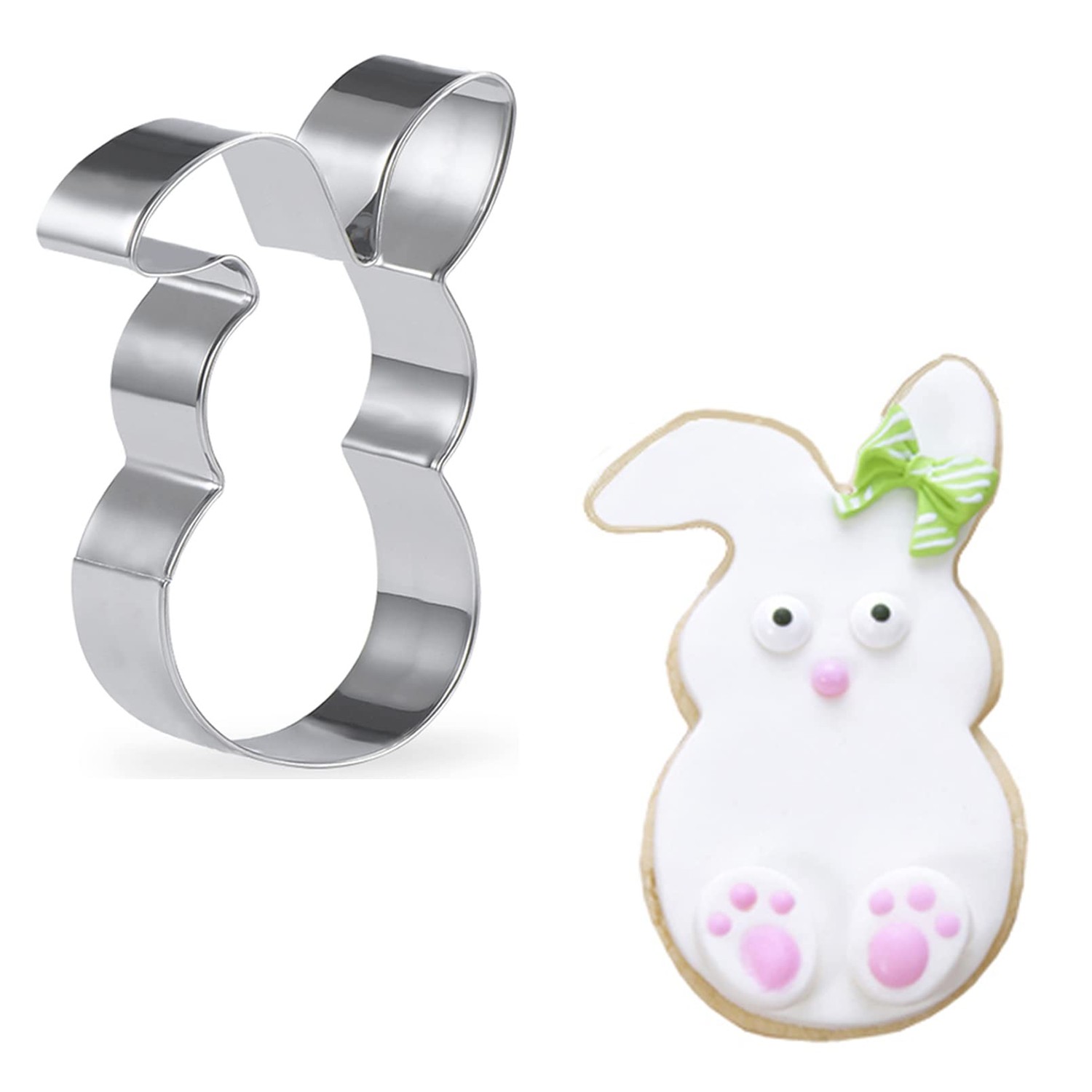 KOHMUI Cookie Cutter Rabbit, 1 Piece Easter Cookie Cutter, Large Easter ...