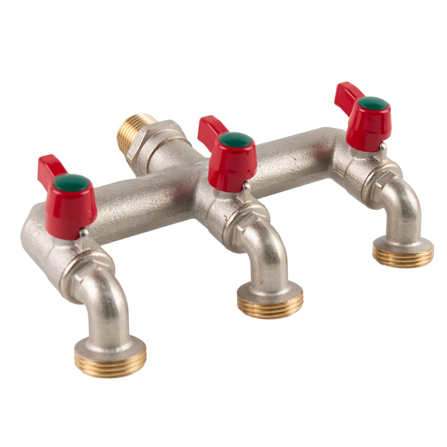 Tesmotor 1/2'' Inch Brass 3-Way Outdoor Water Tap, Garden Tap with ...