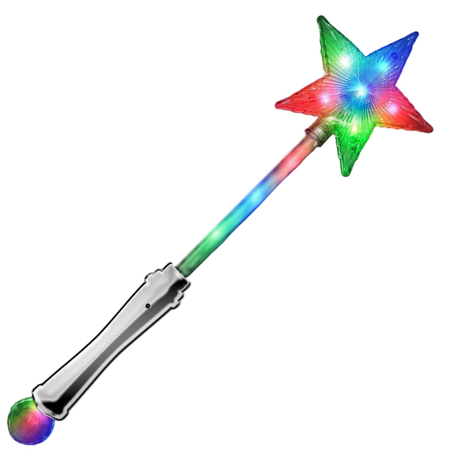 The Glowhouse Light Up LED Premium Flashing Star Wand - ibspot.com