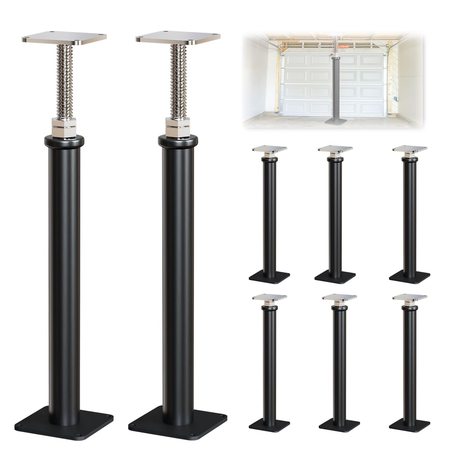 8-Pack House Floor Jacks for Leveling, 16.5-20.5 Inch Height Adjustable ...