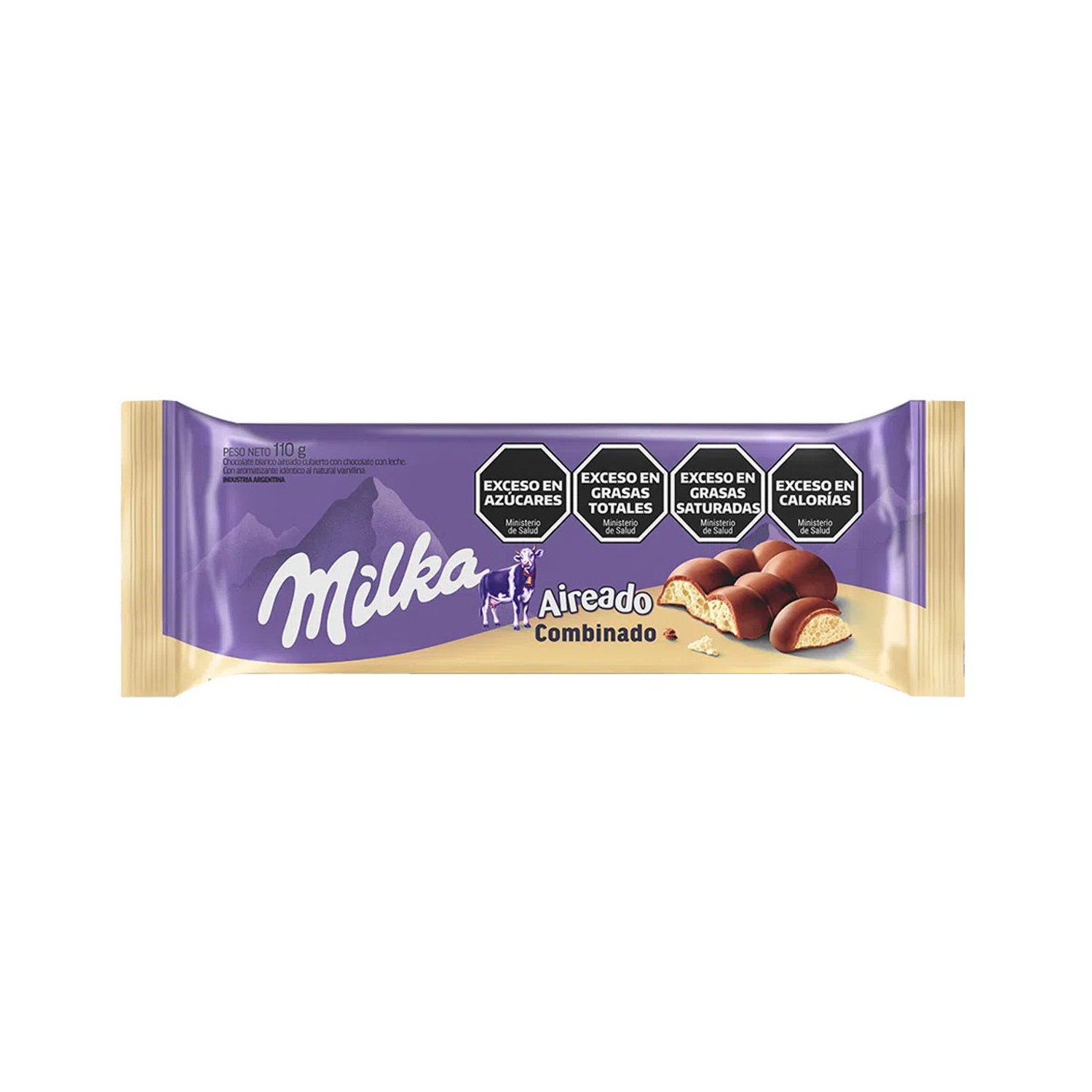 Milka Mixto Chocolate Aireado Milk Chocolate Bar Filled with Airy White ...
