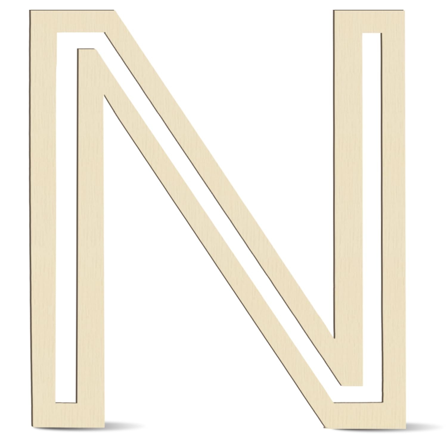 Large Wooden Letters 14 inch for Wall Decor Crafts Big Wood Letter N 1/ ...