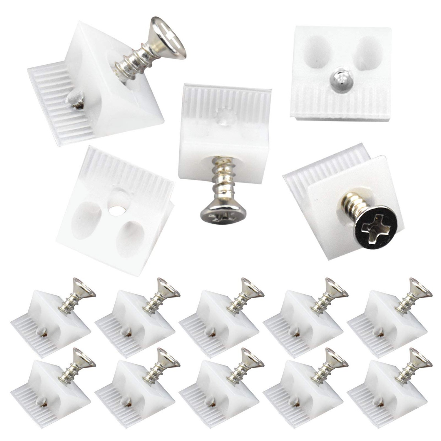 Pack of 100 Drawer Wedges, Back Wall Connectors, Cabinet Back Panel for ...
