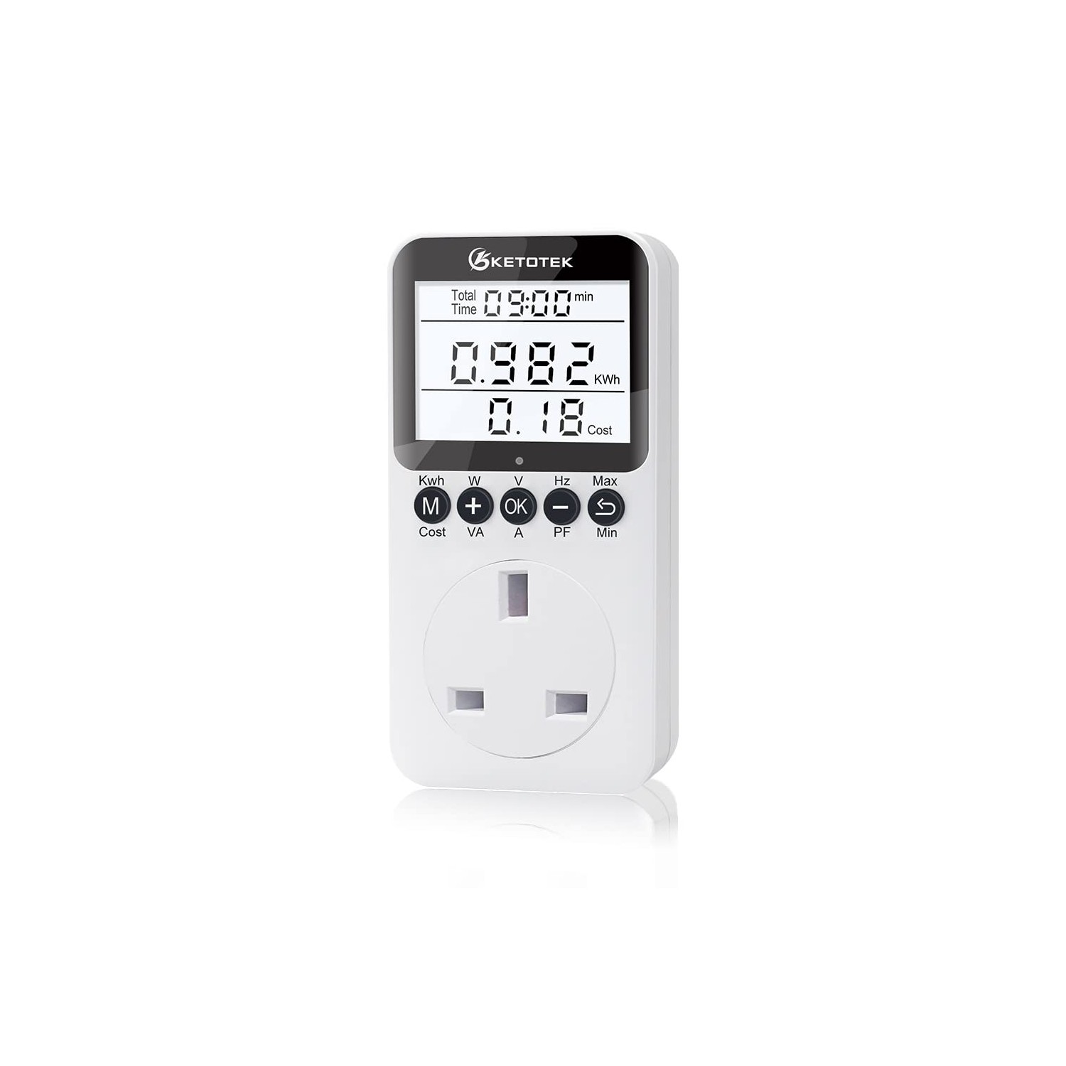 KETOTEK Power Meter Plug Electric Usage Monitor, Energy Monitor with ...