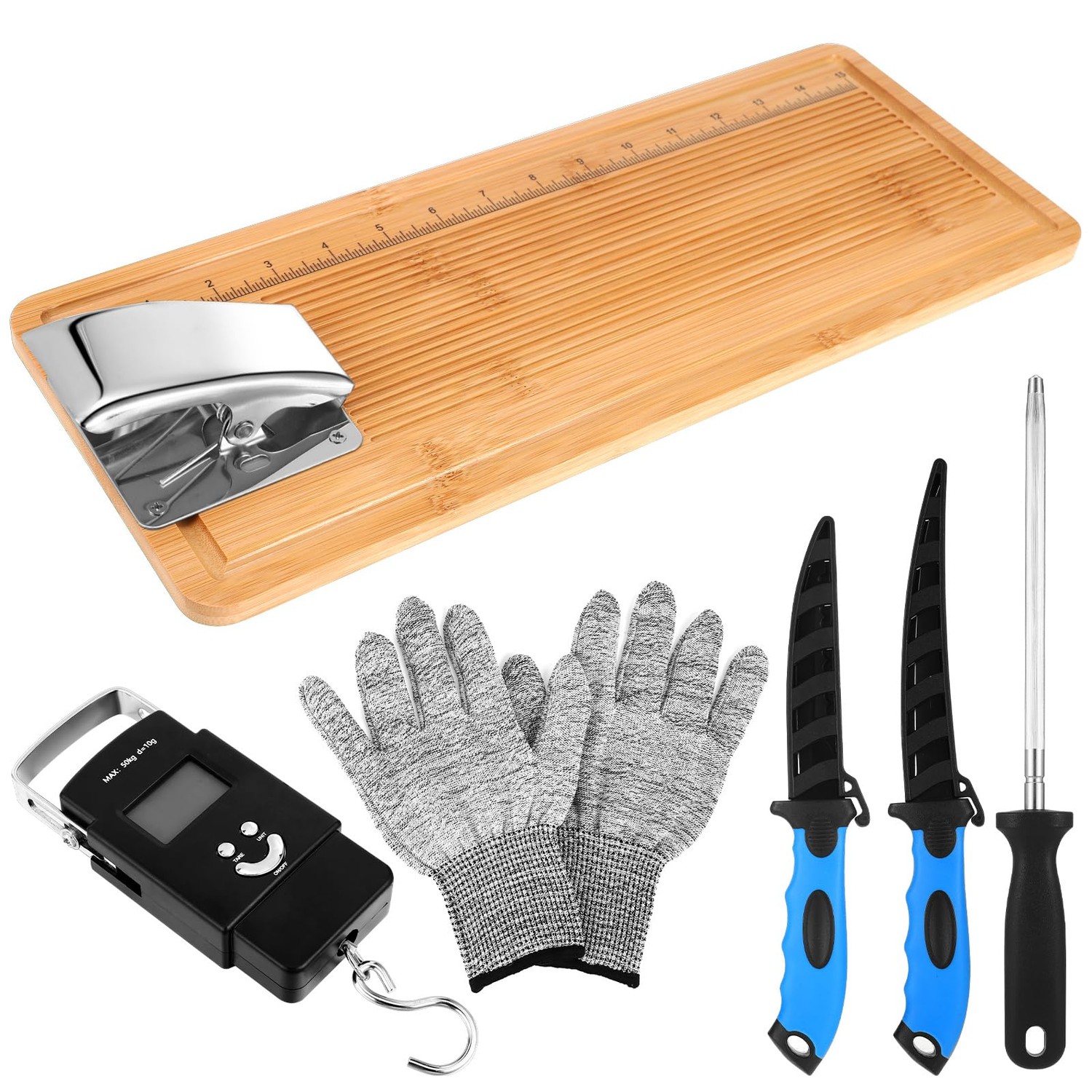 Leriton 6 Pcs Fish Cleaning Kit Include Cutting Board Fish Fillet ...