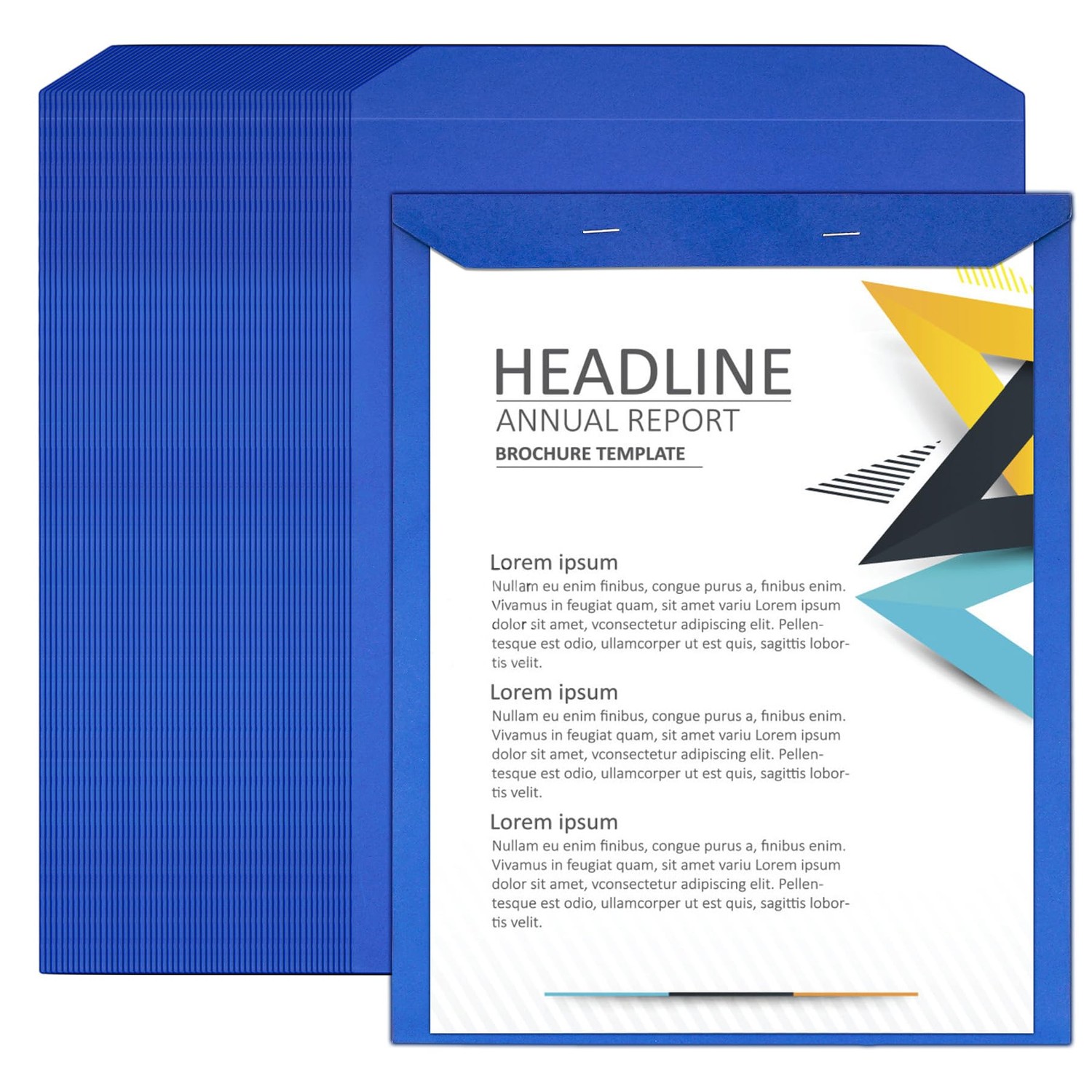 Philbinden 100Pack Blue Manuscript Covers Letter Size,9" x 12.5"Top ...