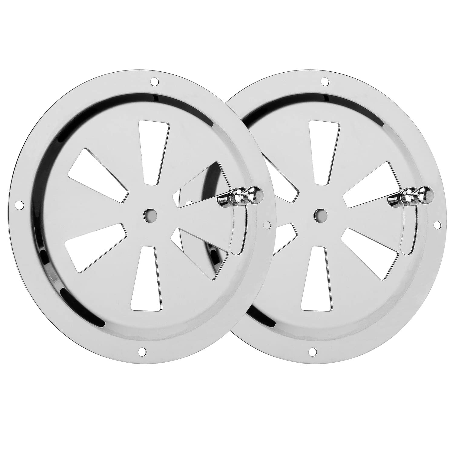 Vegena 2 pieces 125 mm stainless steel round ventilation rosette ...