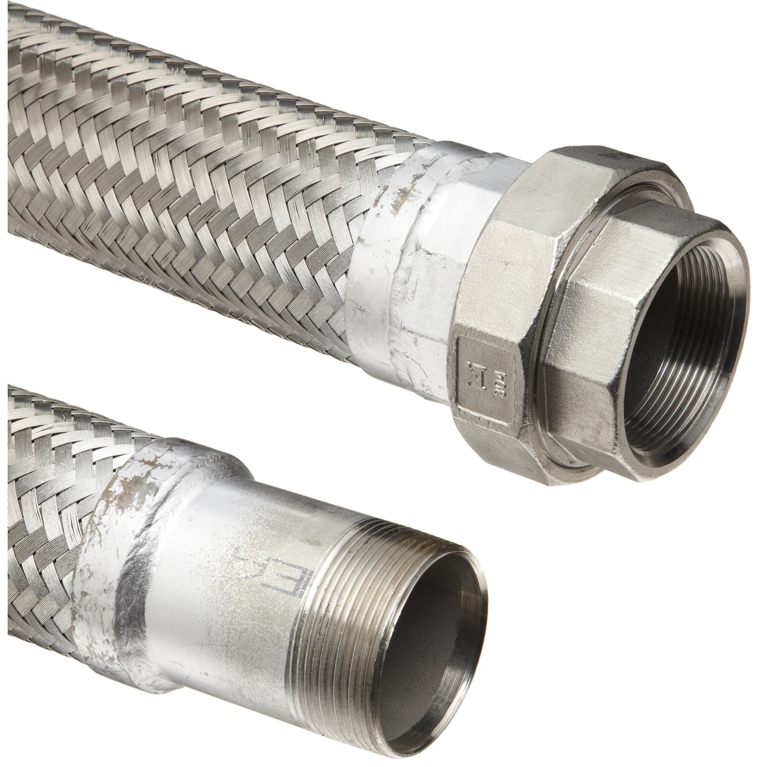 Hose Master Annuflex Stainless Steel 321 Flexible Hose Assembly, 1/2 ...