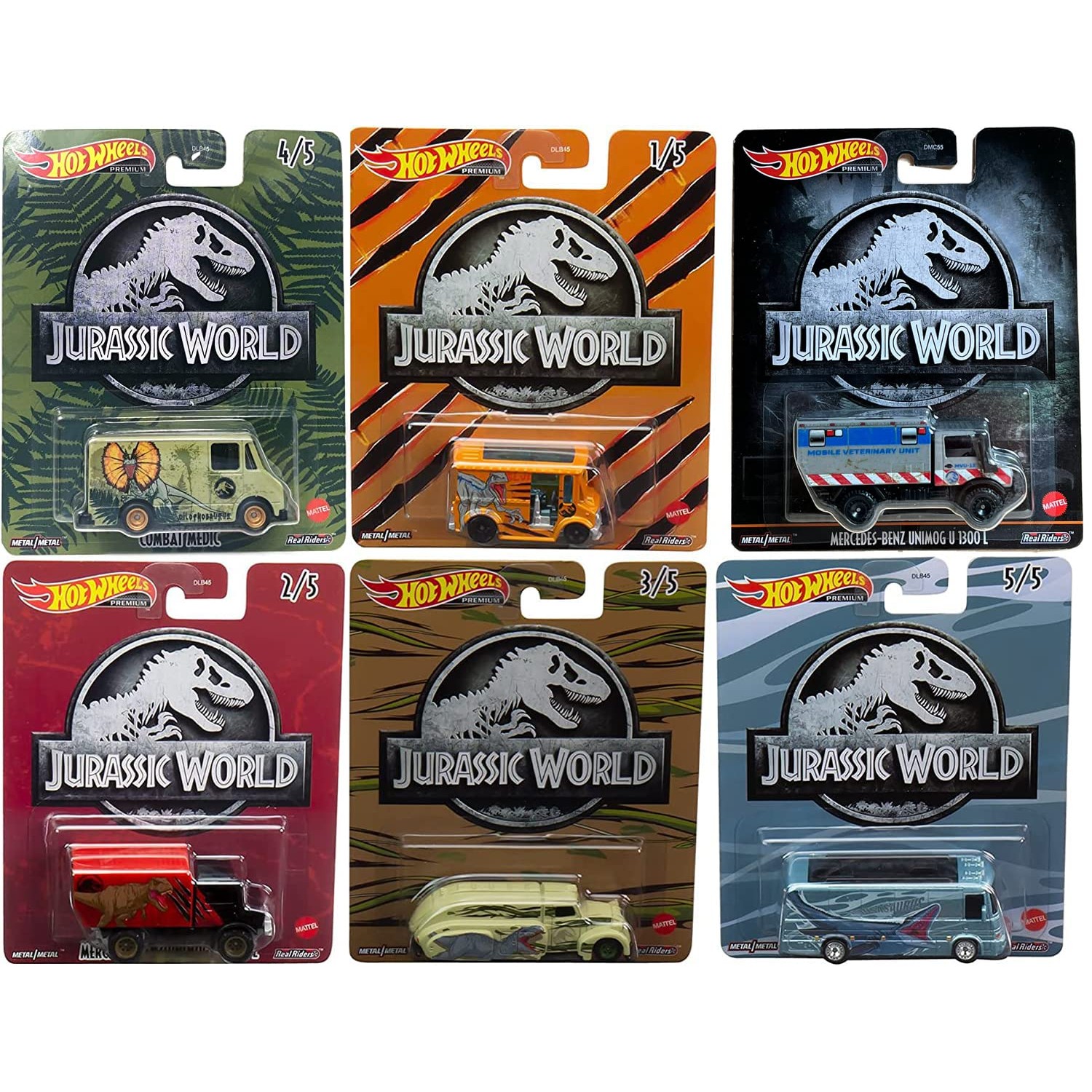Hot Wheels World Dino Cars Jurassic Dominion Beasts Bundled with ...