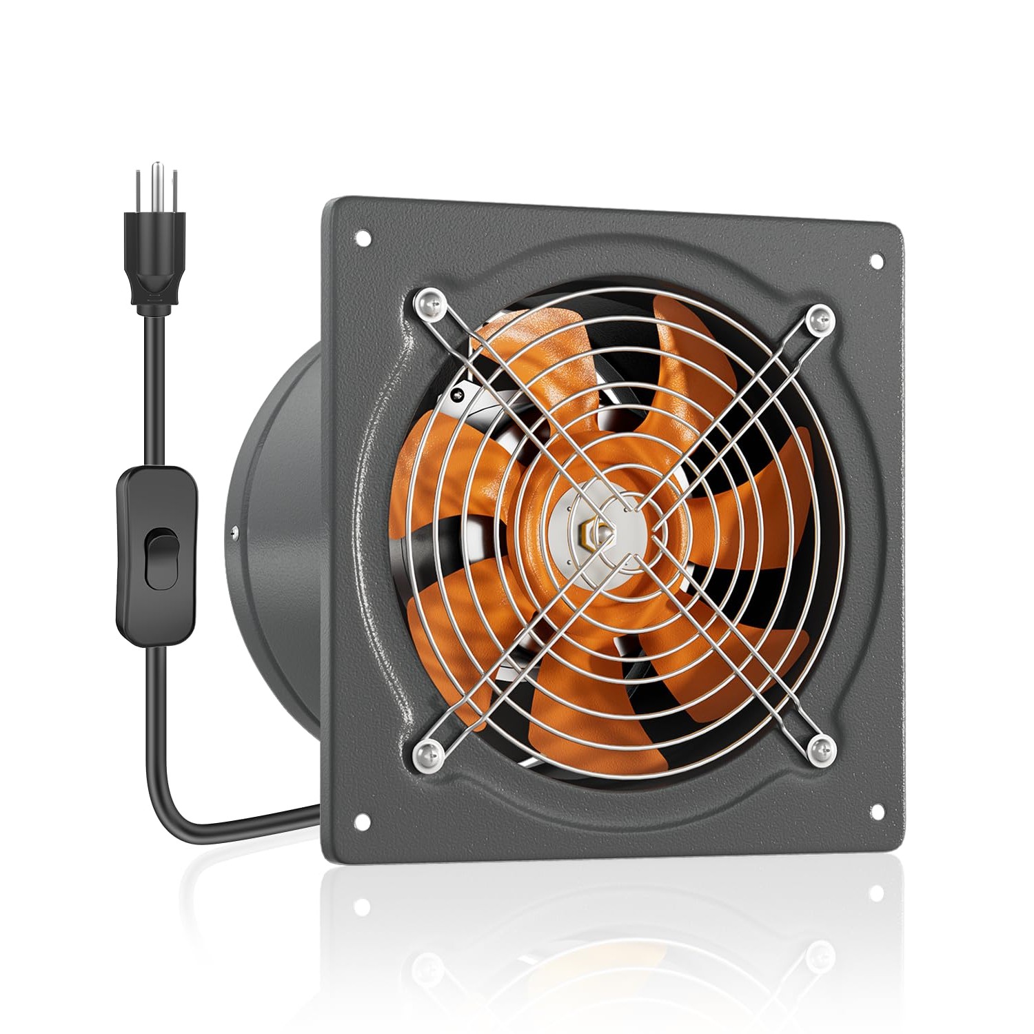 HG Power 10 Inch Exhaust Fan 988 CFM Kitchen Exhaust Fan Wall Mount ...