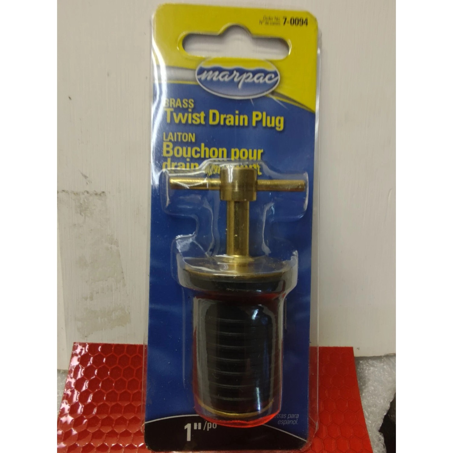 Marpac Brass Twist Drain Plug Rubber Turn Marine Boat Hull seawall ...