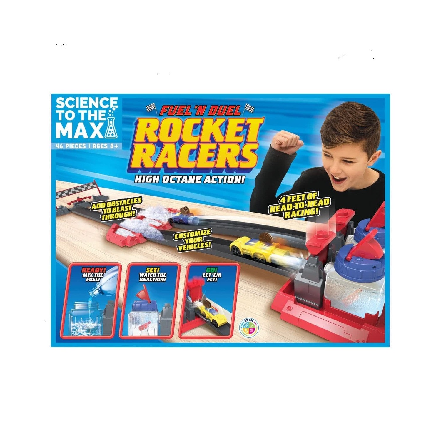 Be Amazing! Toys Science to The Max DIY Rocket Race Car Science ...