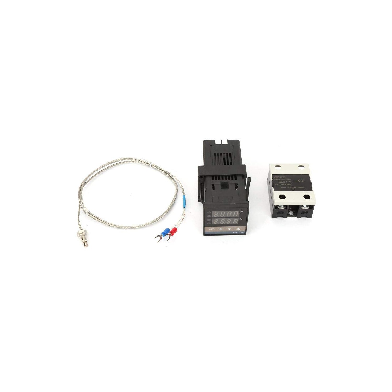 Temperature Controller Kit, AC 110V-240V 0-1300℃ Digital LED PID ...