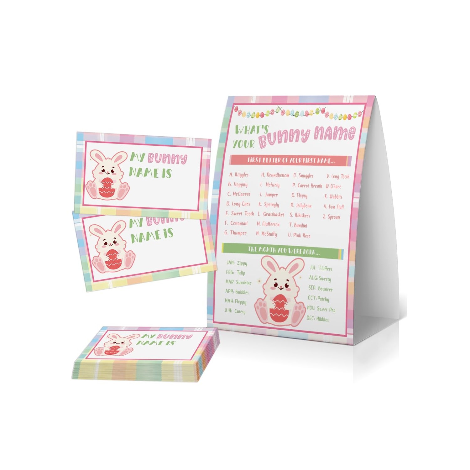 What's Your Easter Bunny Name Game, Easter Party Activity with Name ...