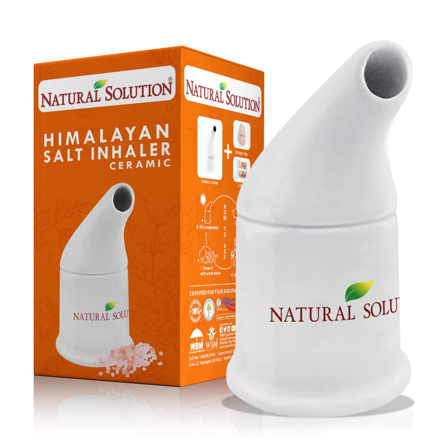 Natural Solution Salt Inhaler Himalayan for Asthma and Allergy Relief ...