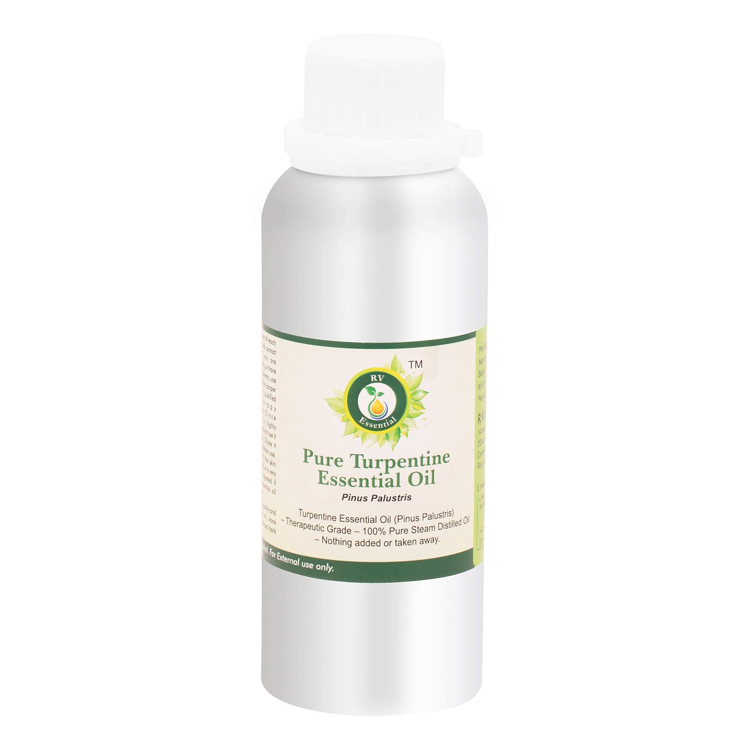 R V Essential Pure Turpentine Essential Oil 630 ml (21 ounces) - Pinus ...