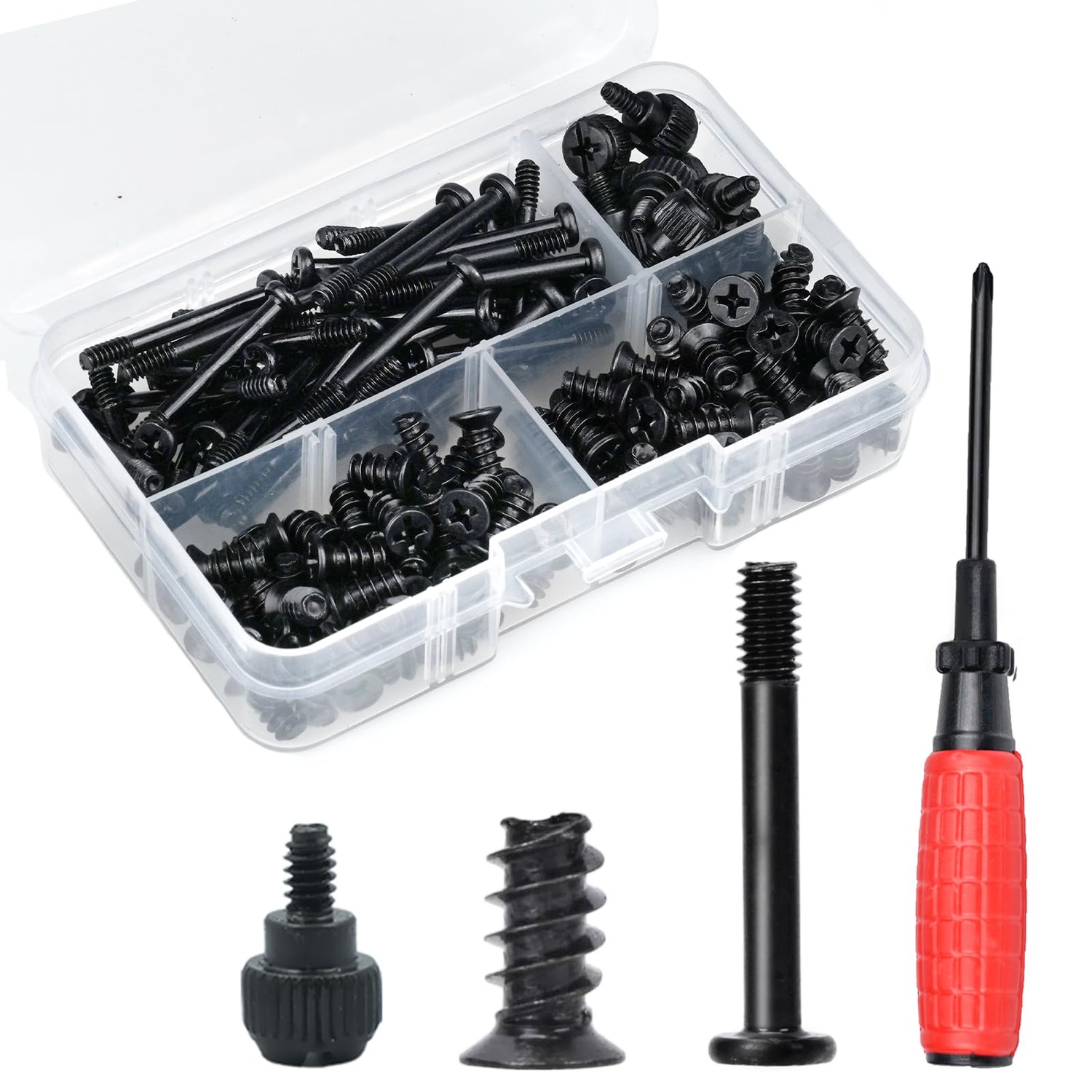 Nivithi 160 PCS Computer Screws PC Fan Screws Kit,PC Case Fan Screws ...