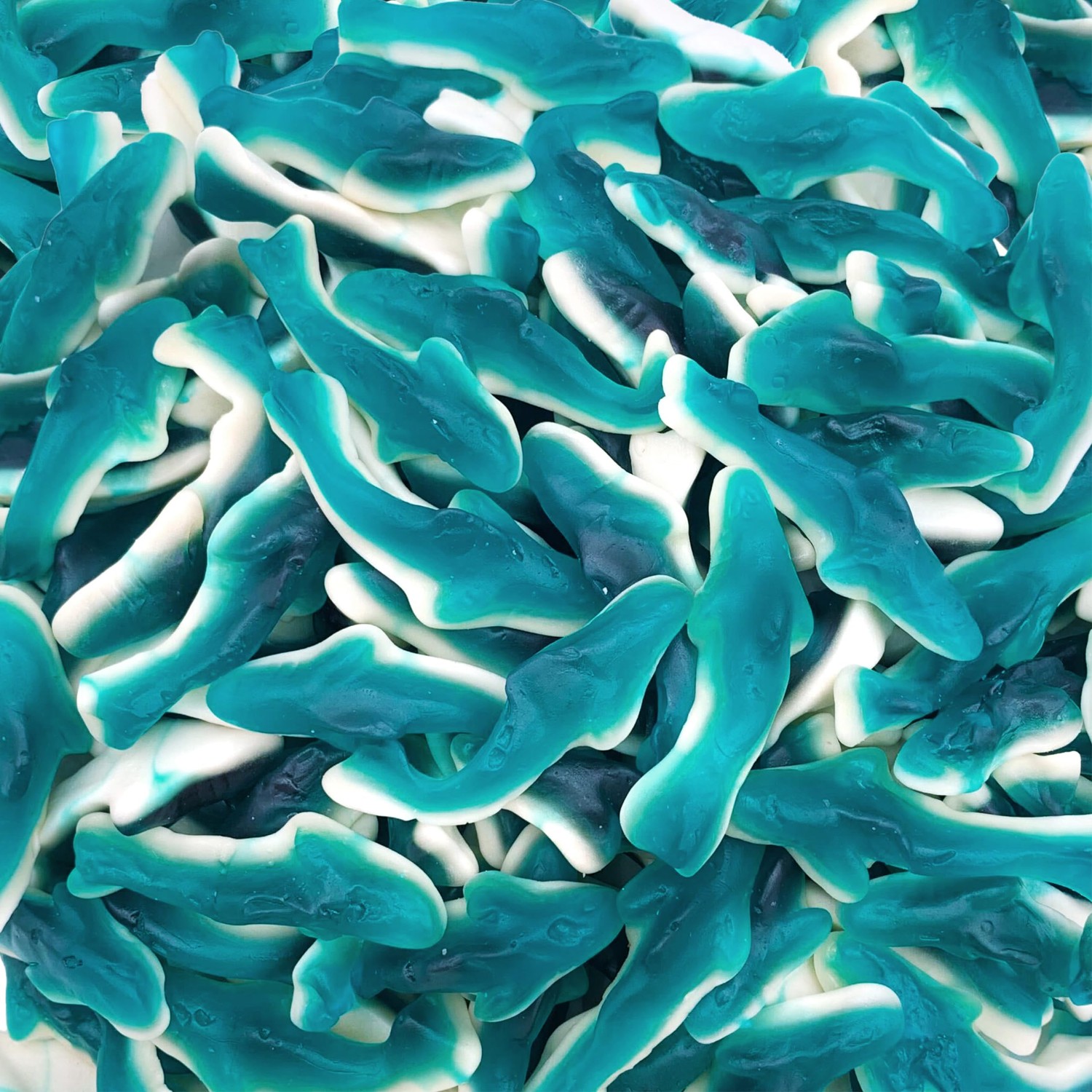 Blue Sharks Gummy Candy | 2 Pound Pack | Blue Raspberry and Marshmallow ...