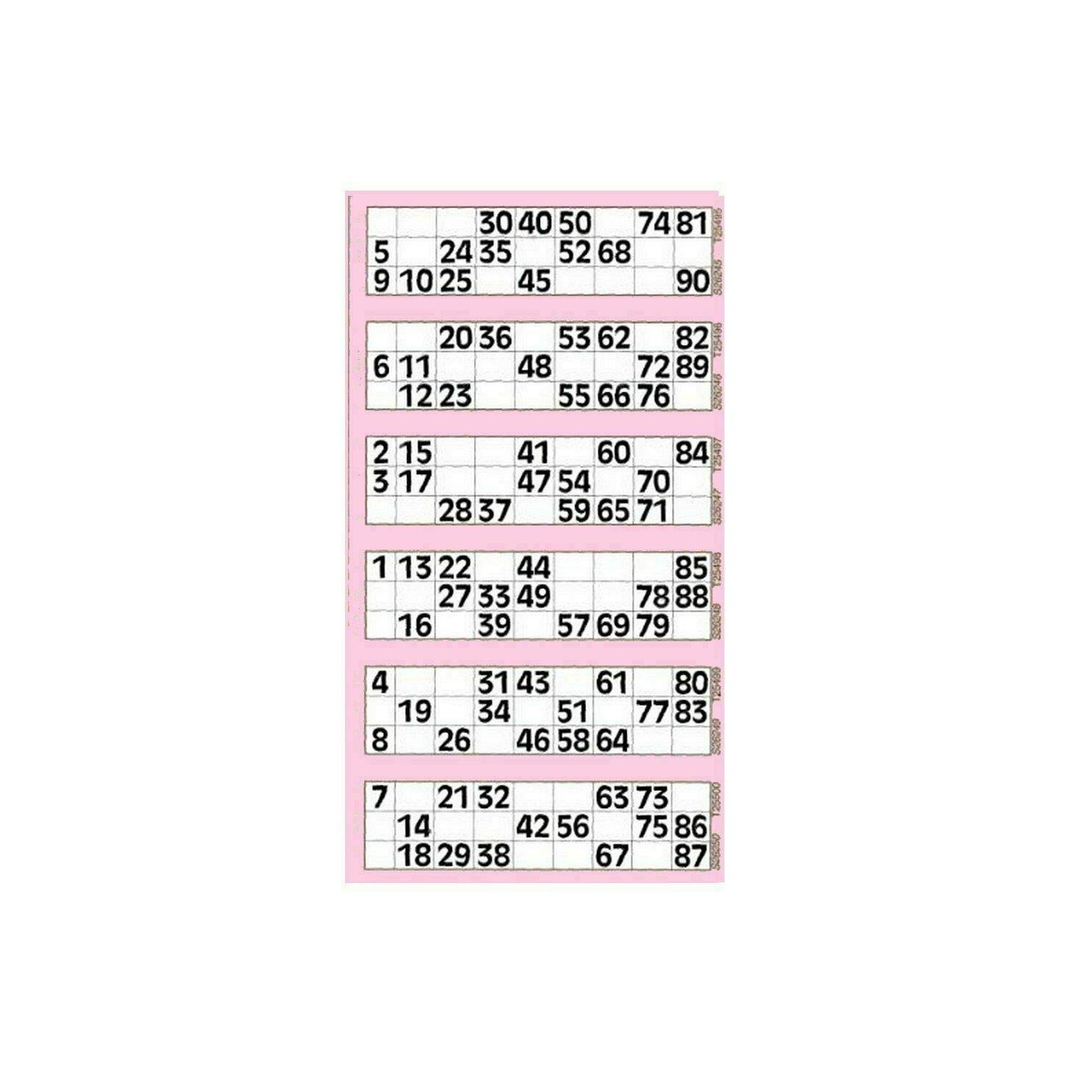 JMS we create smile 1 Book x Bingo Ticket Book 6 To View Pad 480 ...