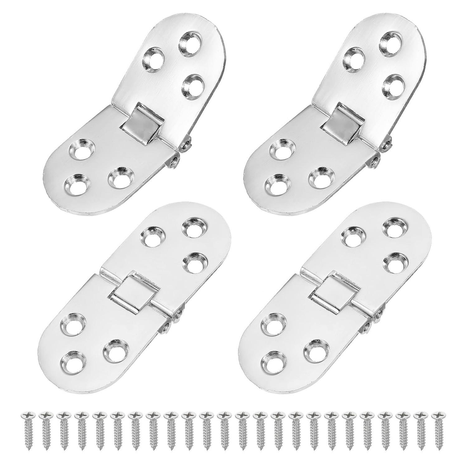 sourcing map Folding Table Flip Hinge 3" x 1", 180 Degree Butler Tray ...