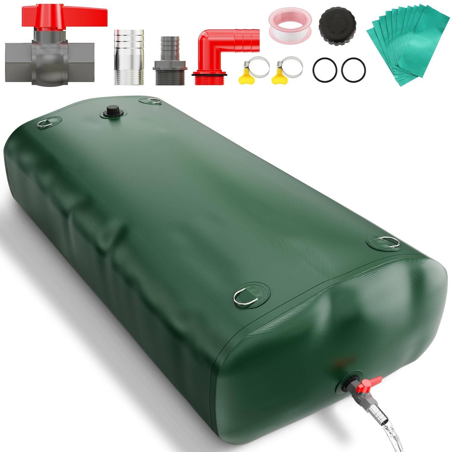 POWLAB Portable 1000L/264gal Water Storage Bladder,1300D Foldable ...